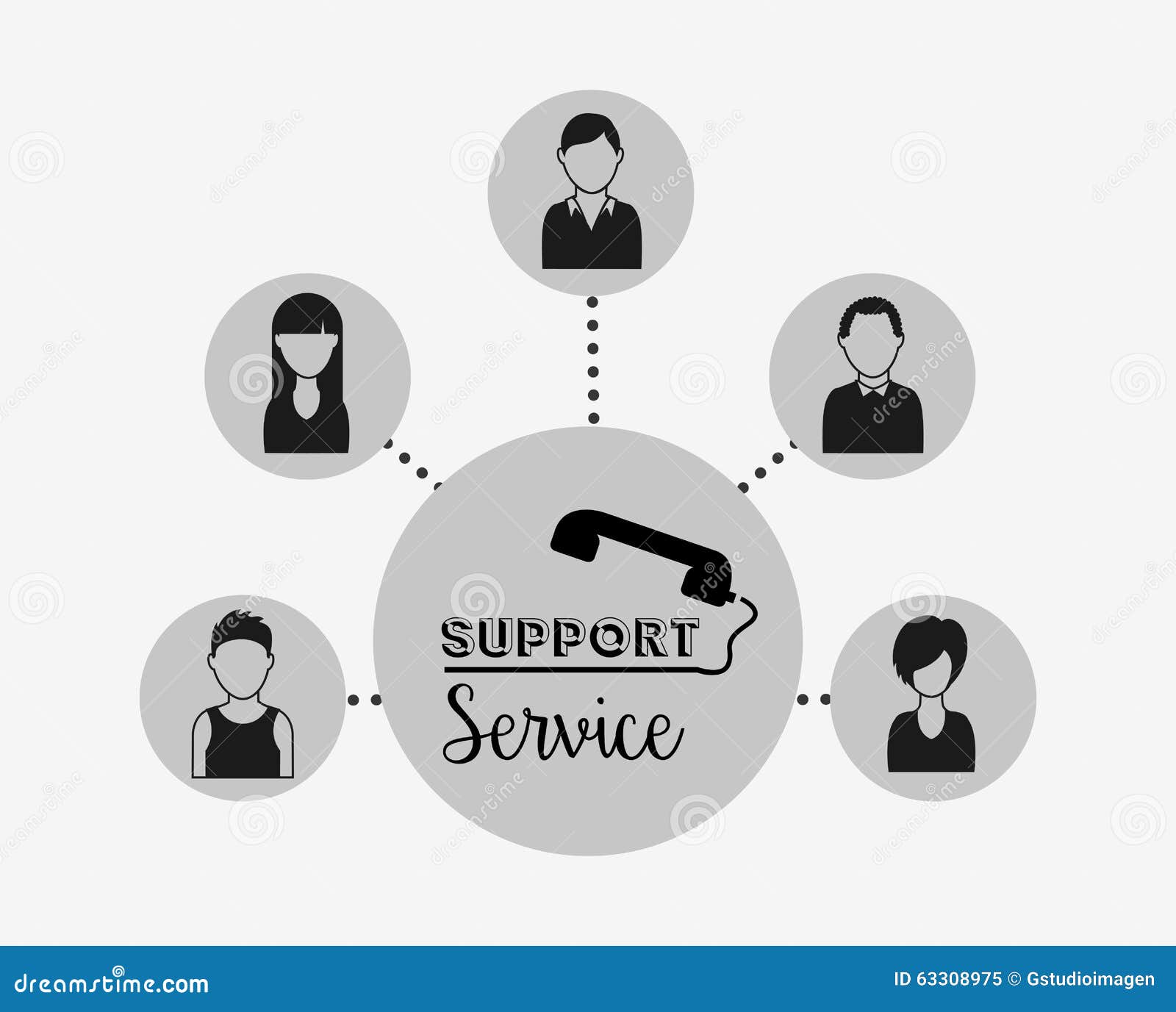 Support service design stock vector. Illustration of customer - 63308975