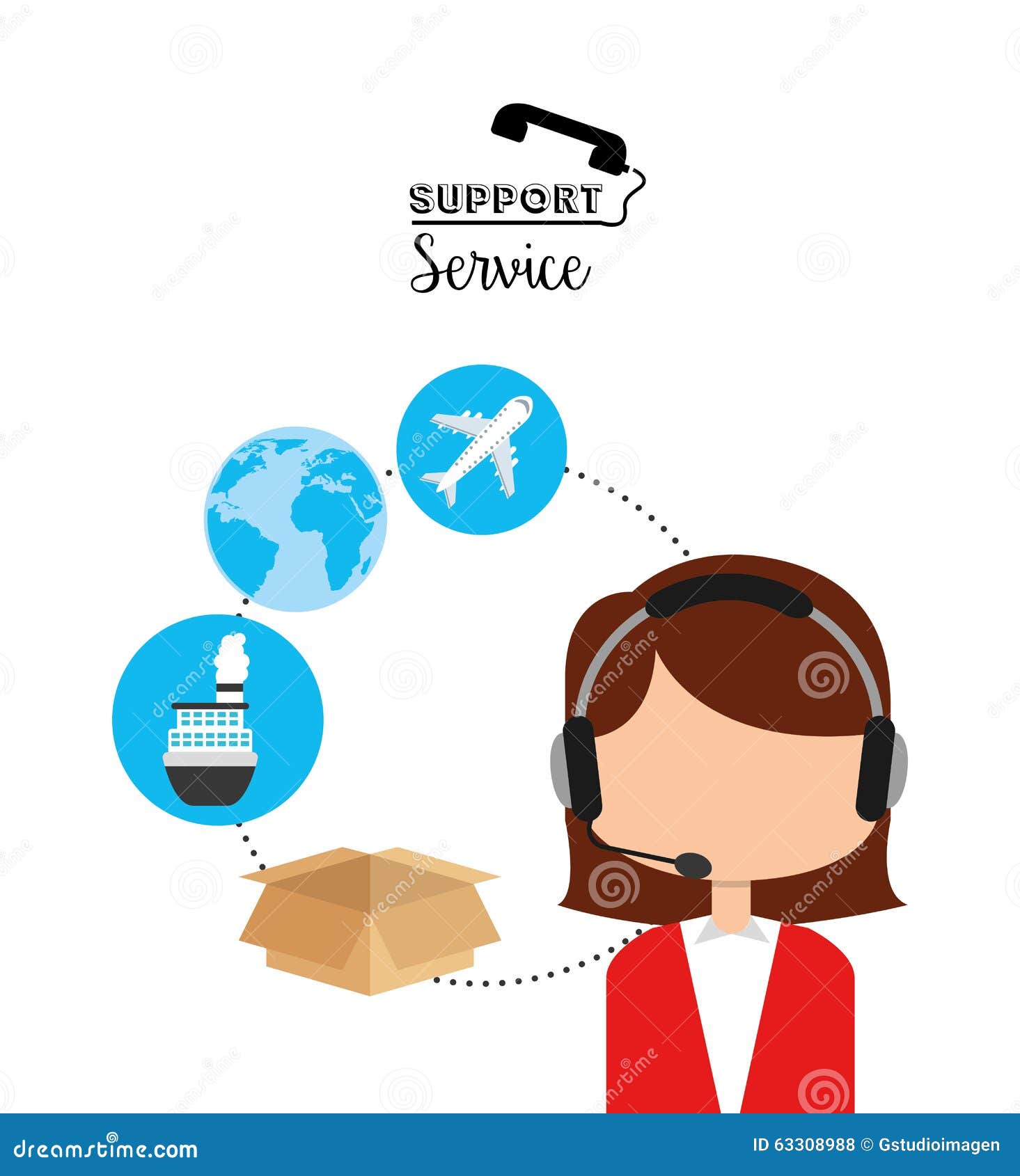 Support service design stock vector. Illustration of assistance - 63308988