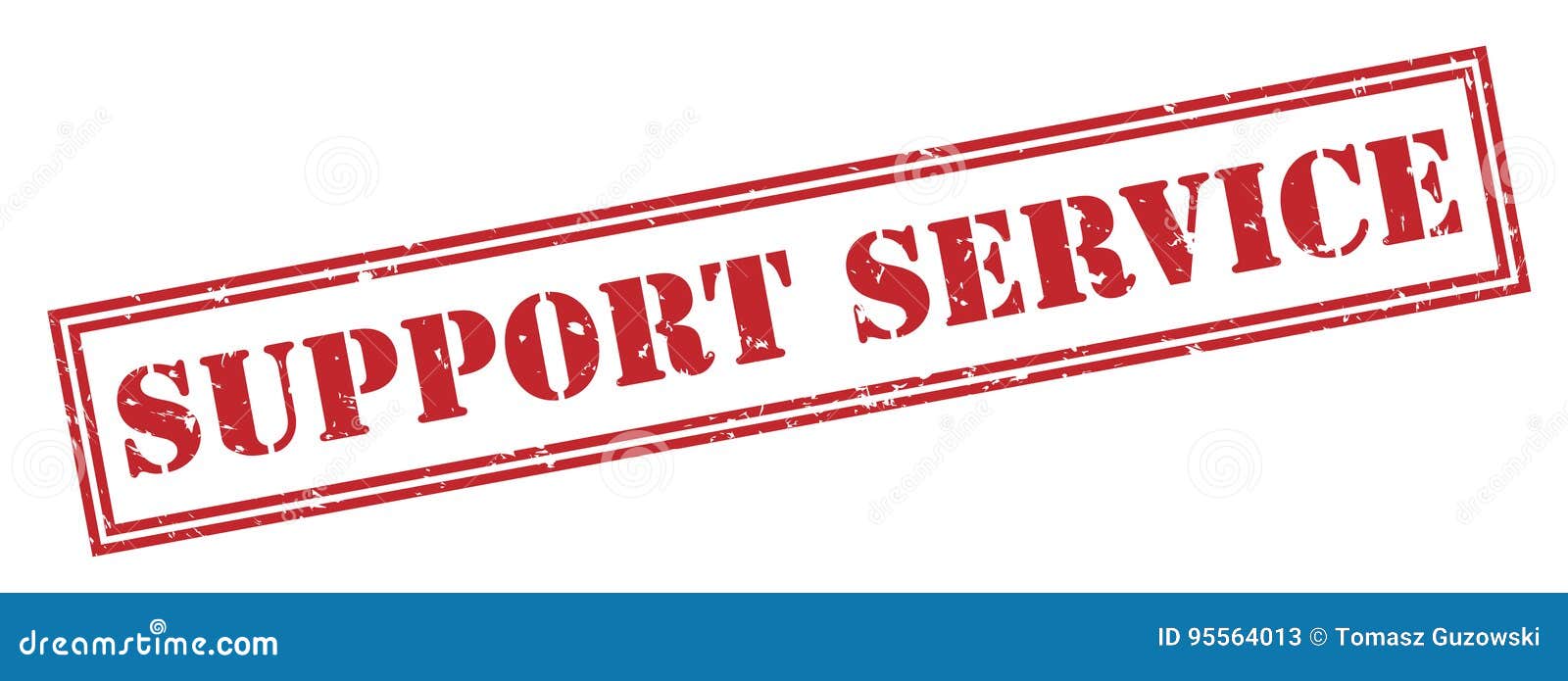 Support Service Stamp on White Background Stock Illustration ...