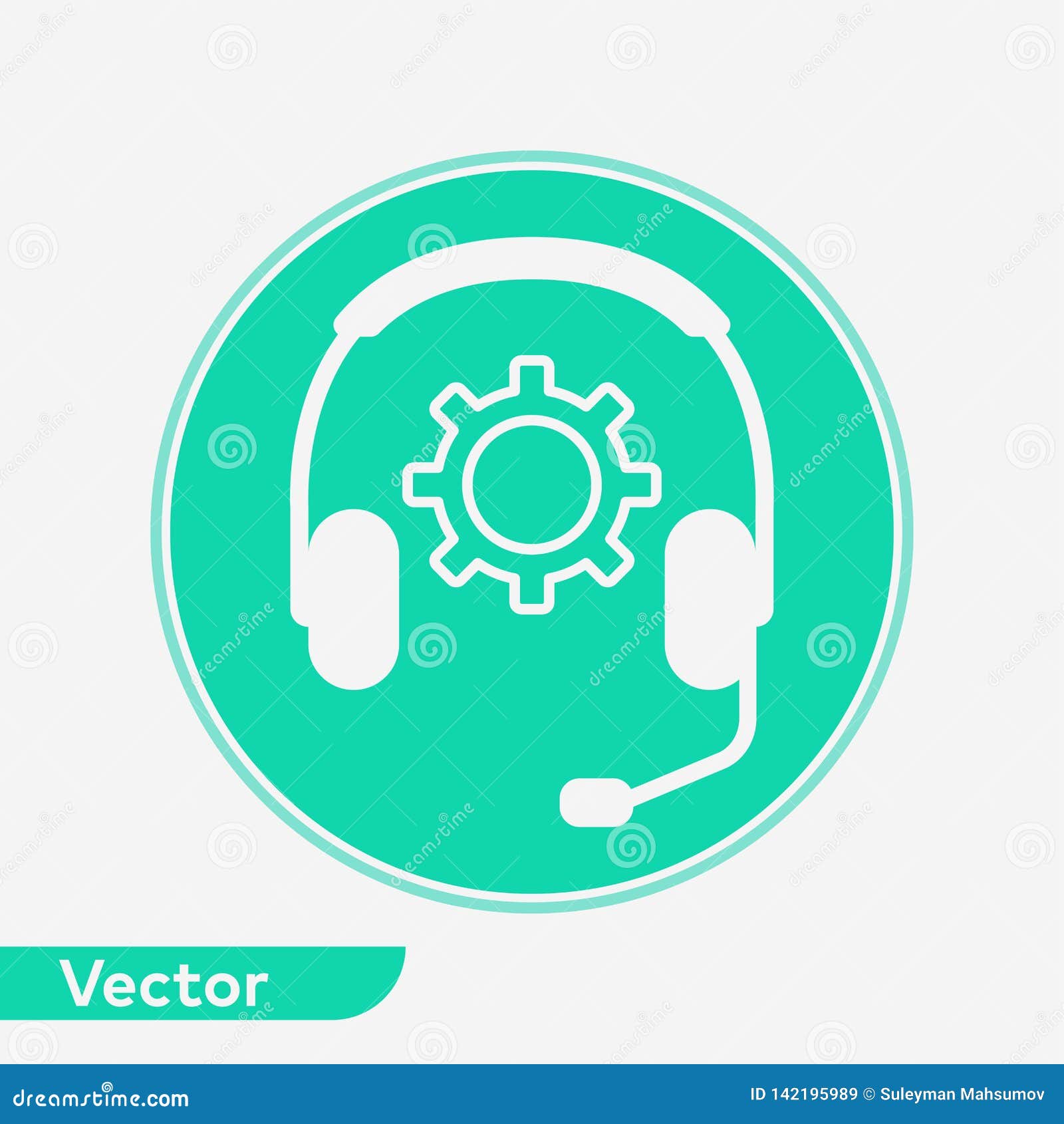 Support Service Vector Icon Sign Symbol Stock Vector - Illustration of ...