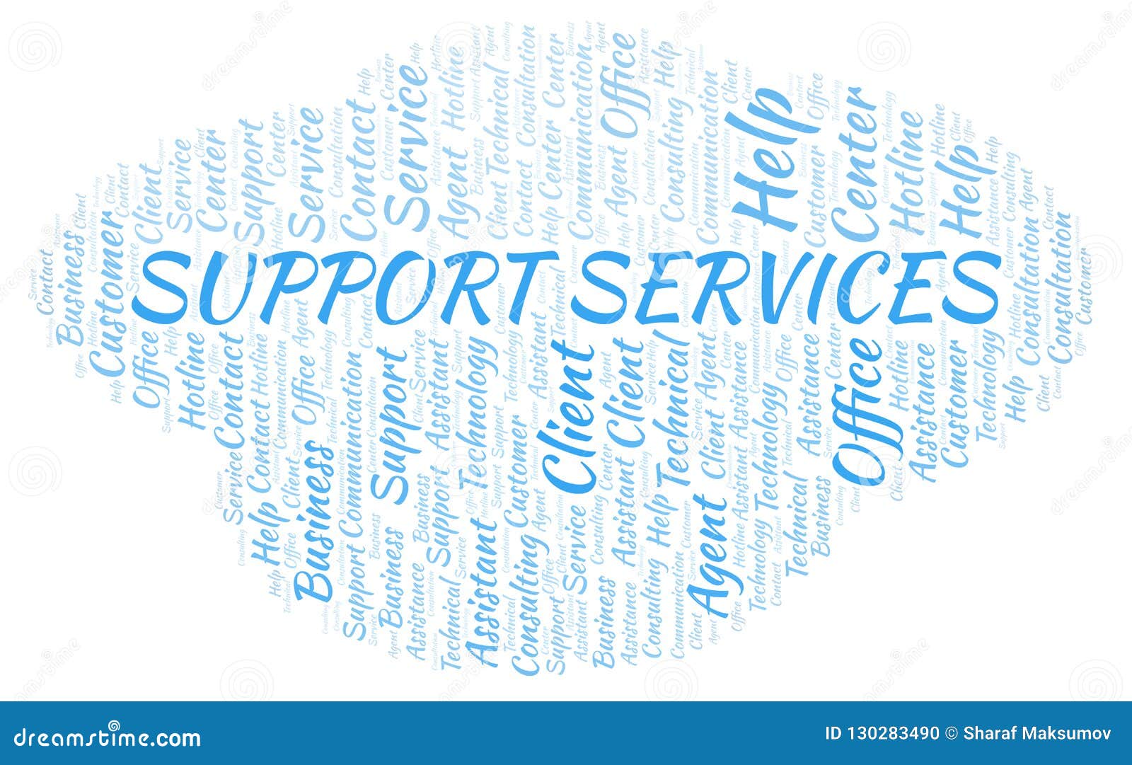 Support Services Word Cloud. Stock Illustration - Illustration of fonts ...