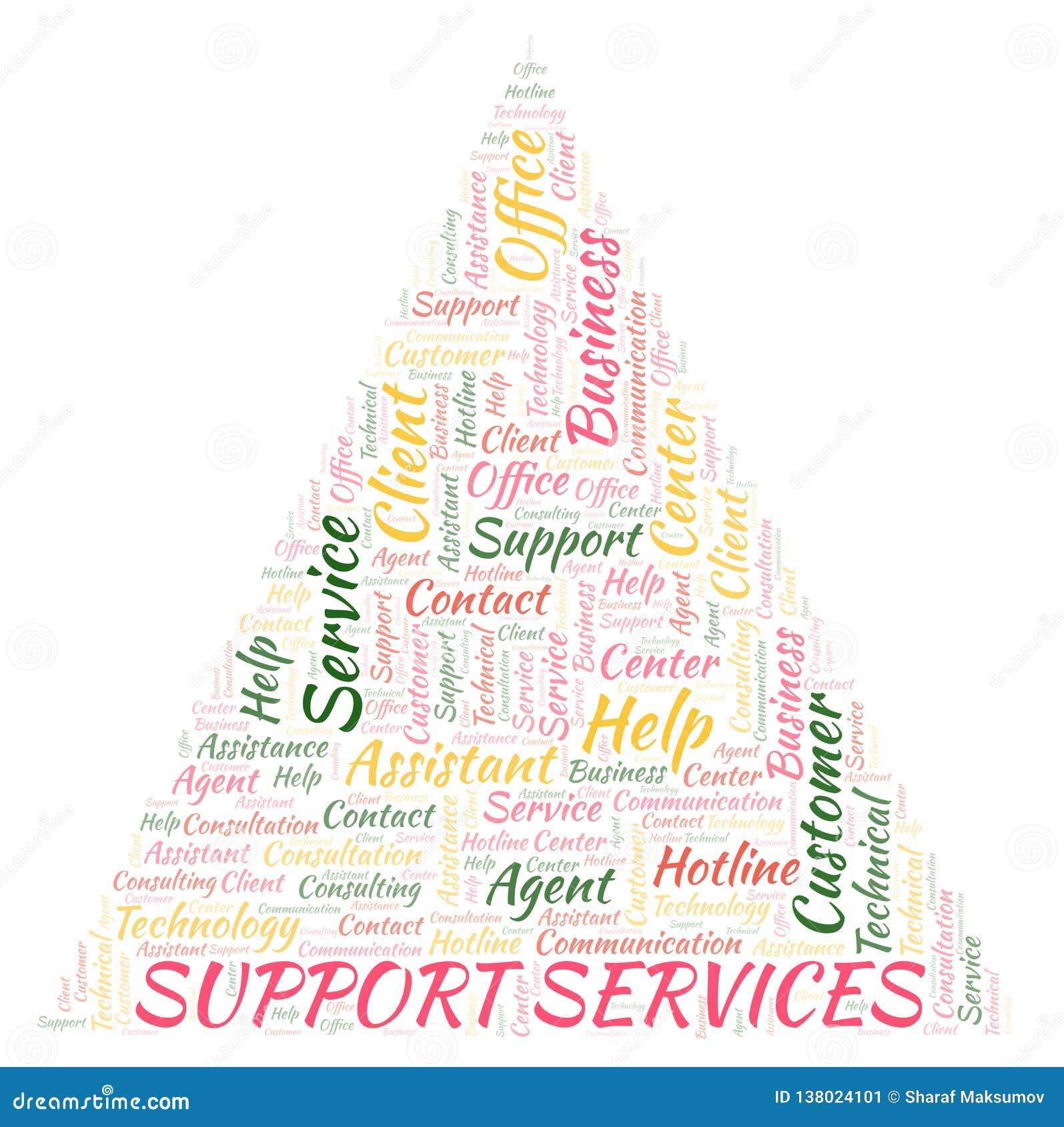 Support Services Word Cloud Stock Illustration - Illustration of font ...
