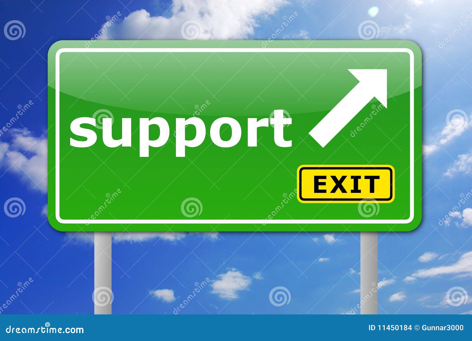 Support sign stock illustration. Illustration of traffic - 11450184
