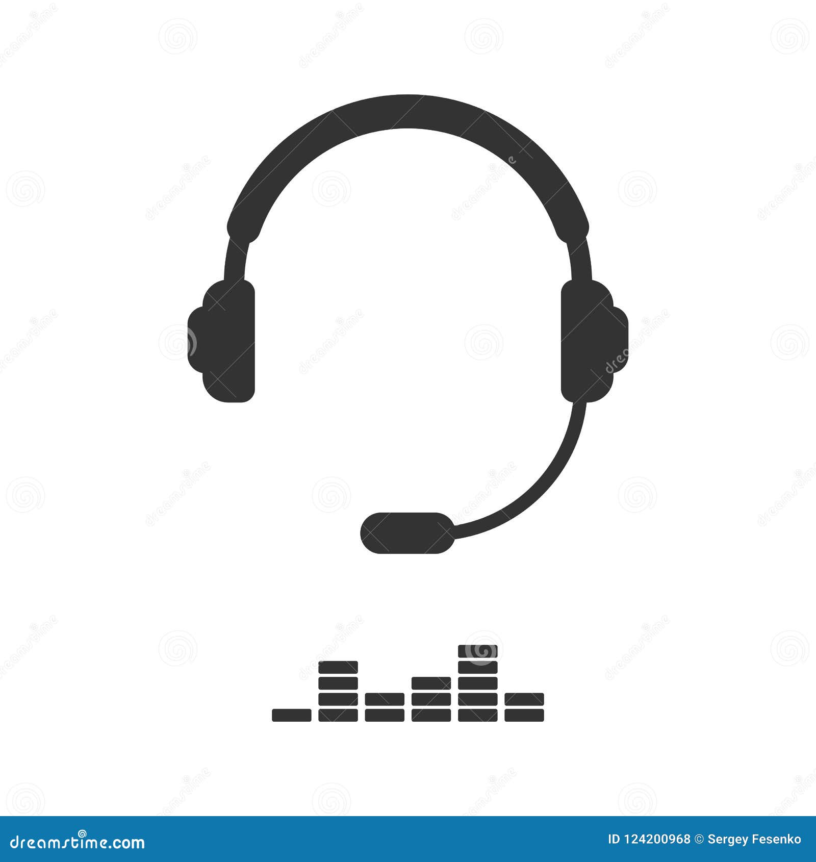 Support simple solid icon. stock vector. Illustration of contact ...