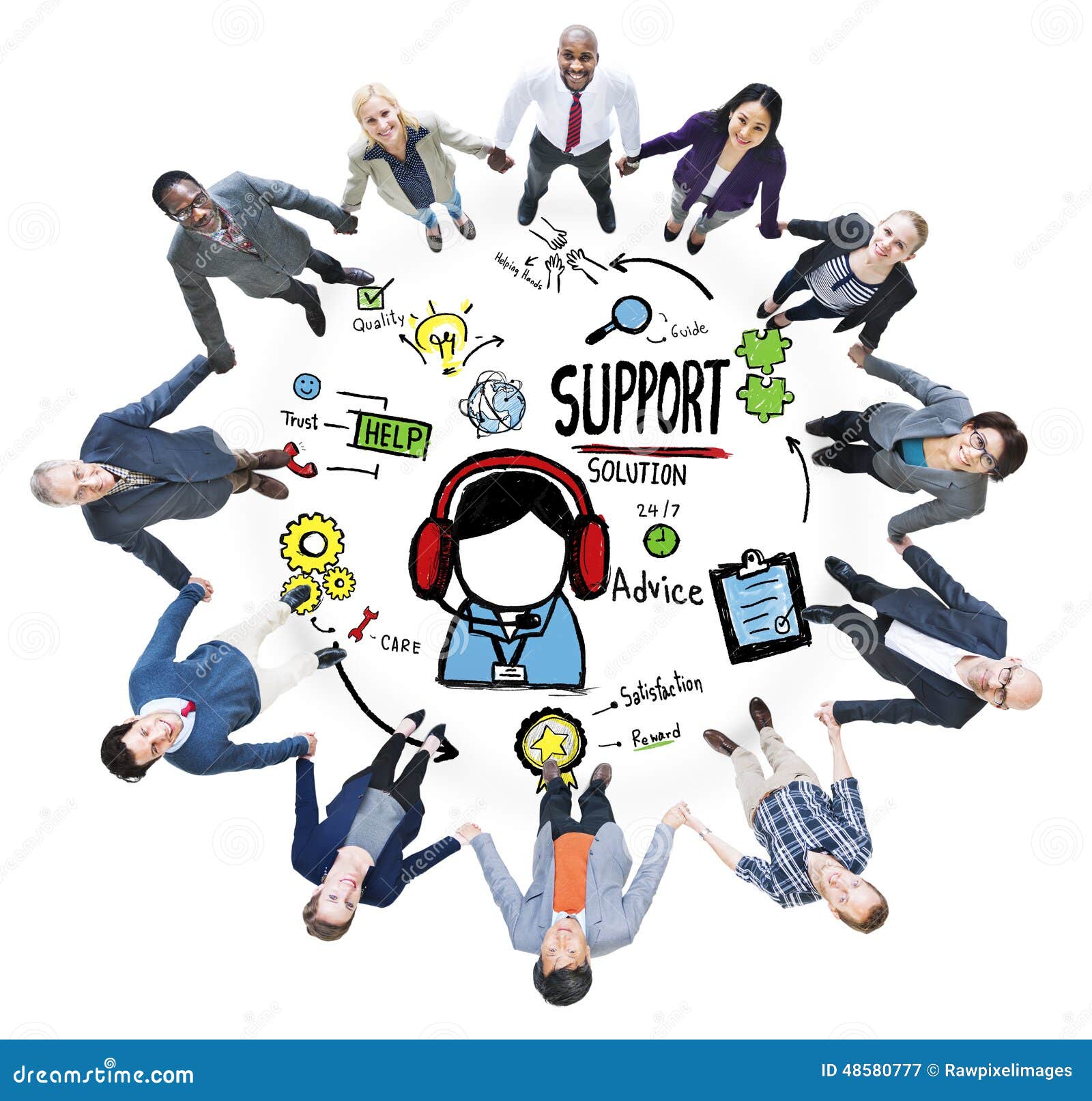 Support Solution Advice Help Care Satisfaction Quality Concept Stock ... Support Solution Advice Help Care Satisfaction Quality Concept Stock ...