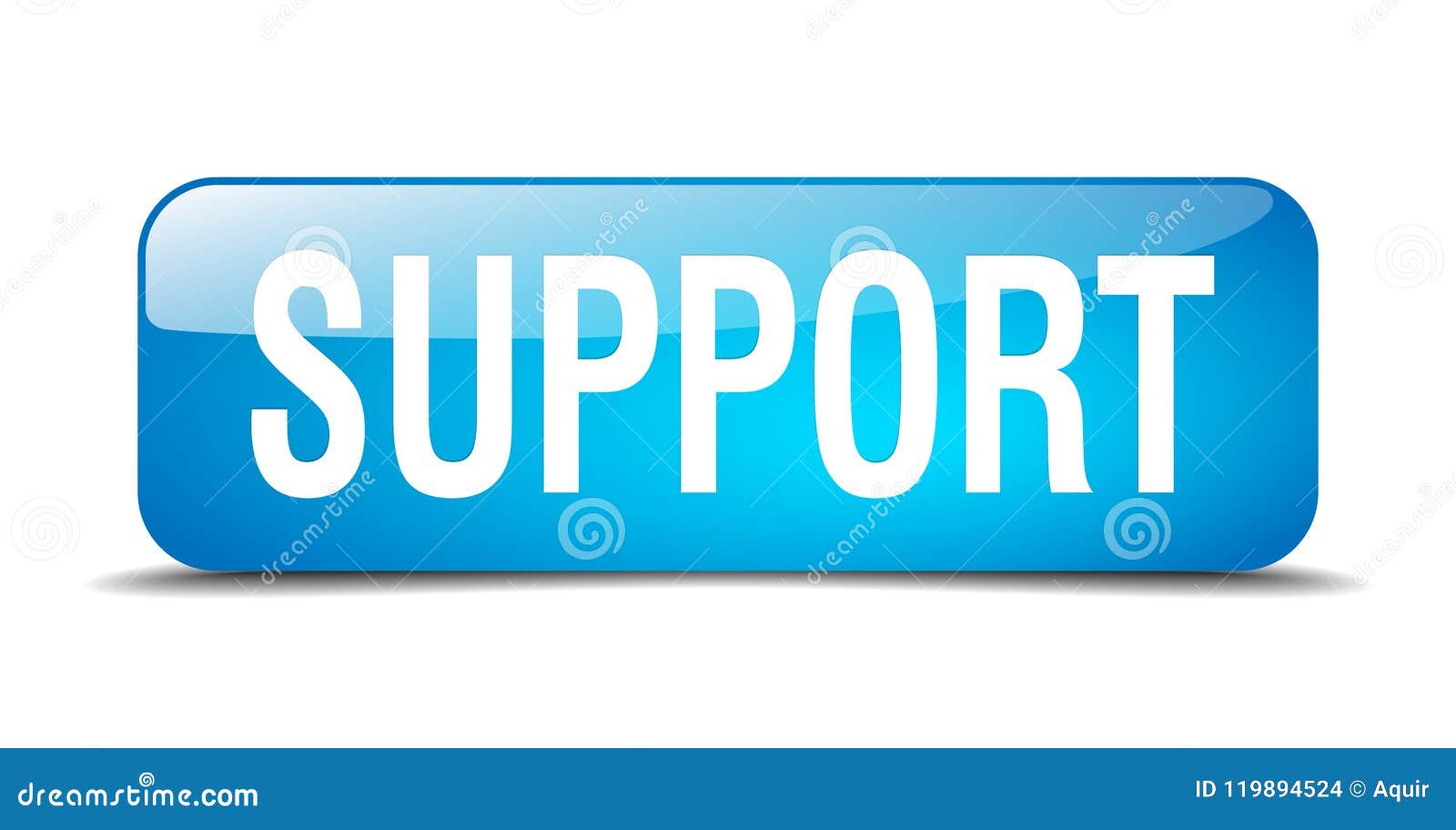 Support button stock vector. Illustration of white, element - 119894524