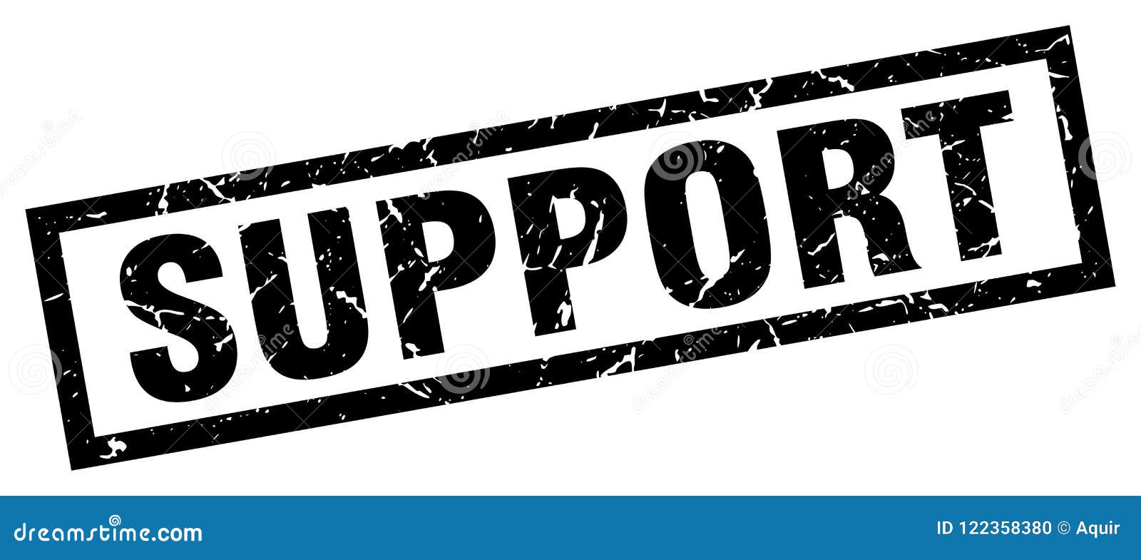 Support stamp stock vector. Illustration of rubber, insignia - 122358380