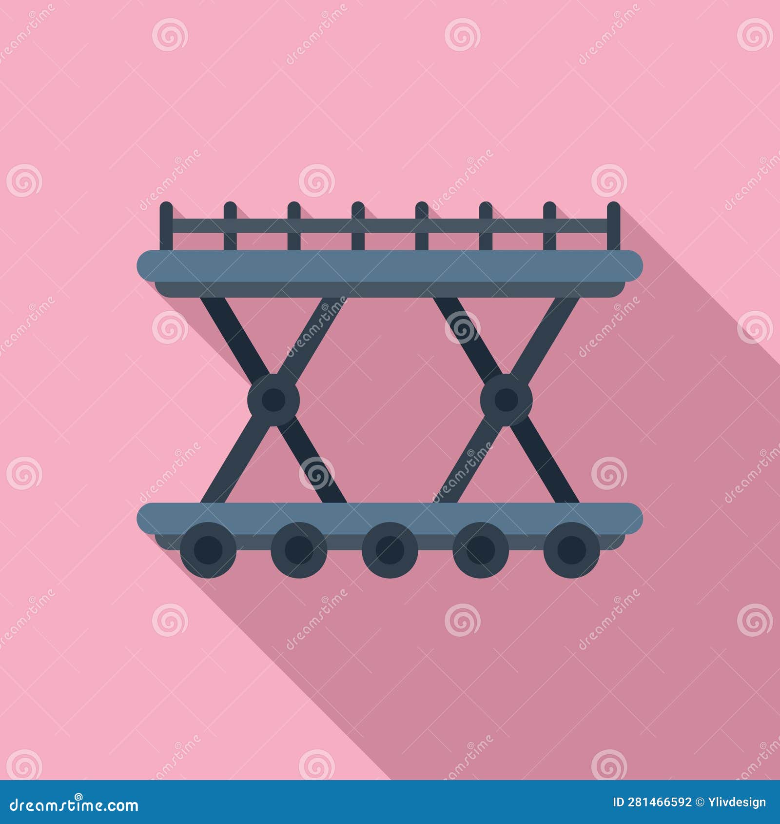 Support Stand Icon Flat Vector. Airport Ground Stock Vector ...