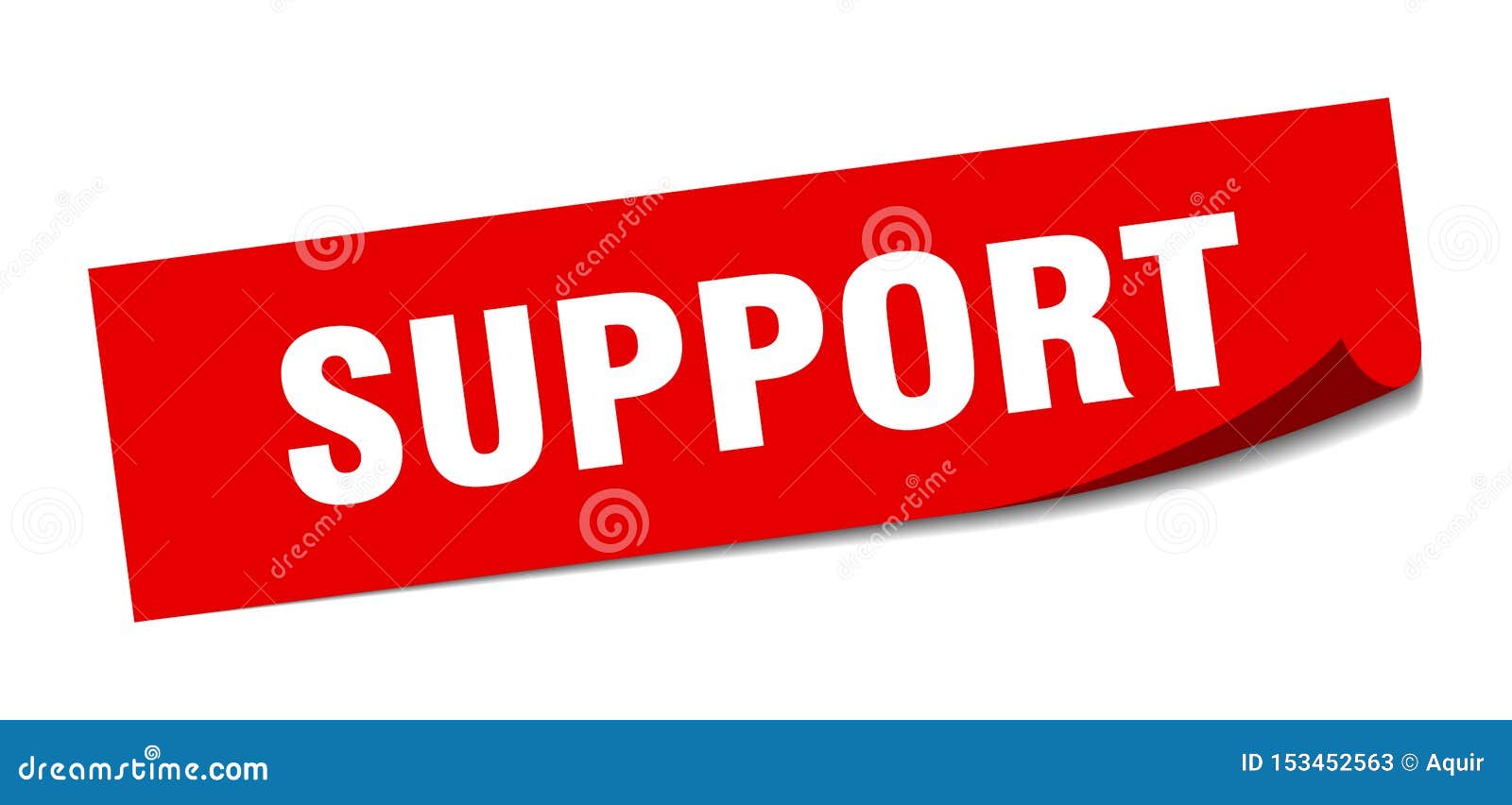Support sticker. stock vector. Illustration of vector - 153452563