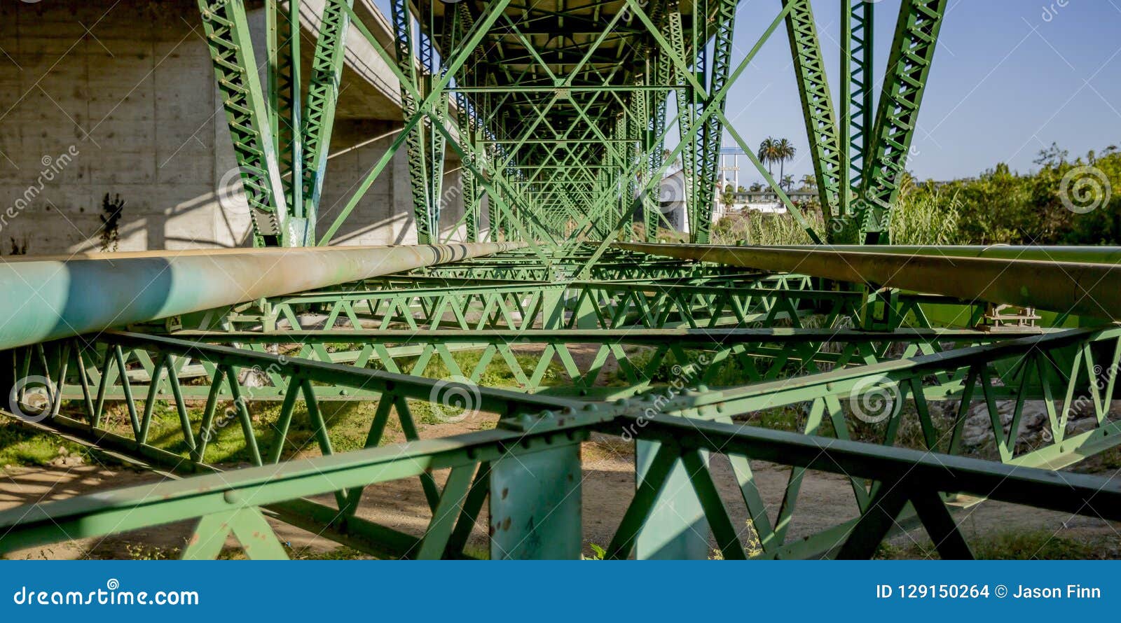 Support Structure of a Bridge in Oceanside CA Stock Photo - Image of ...