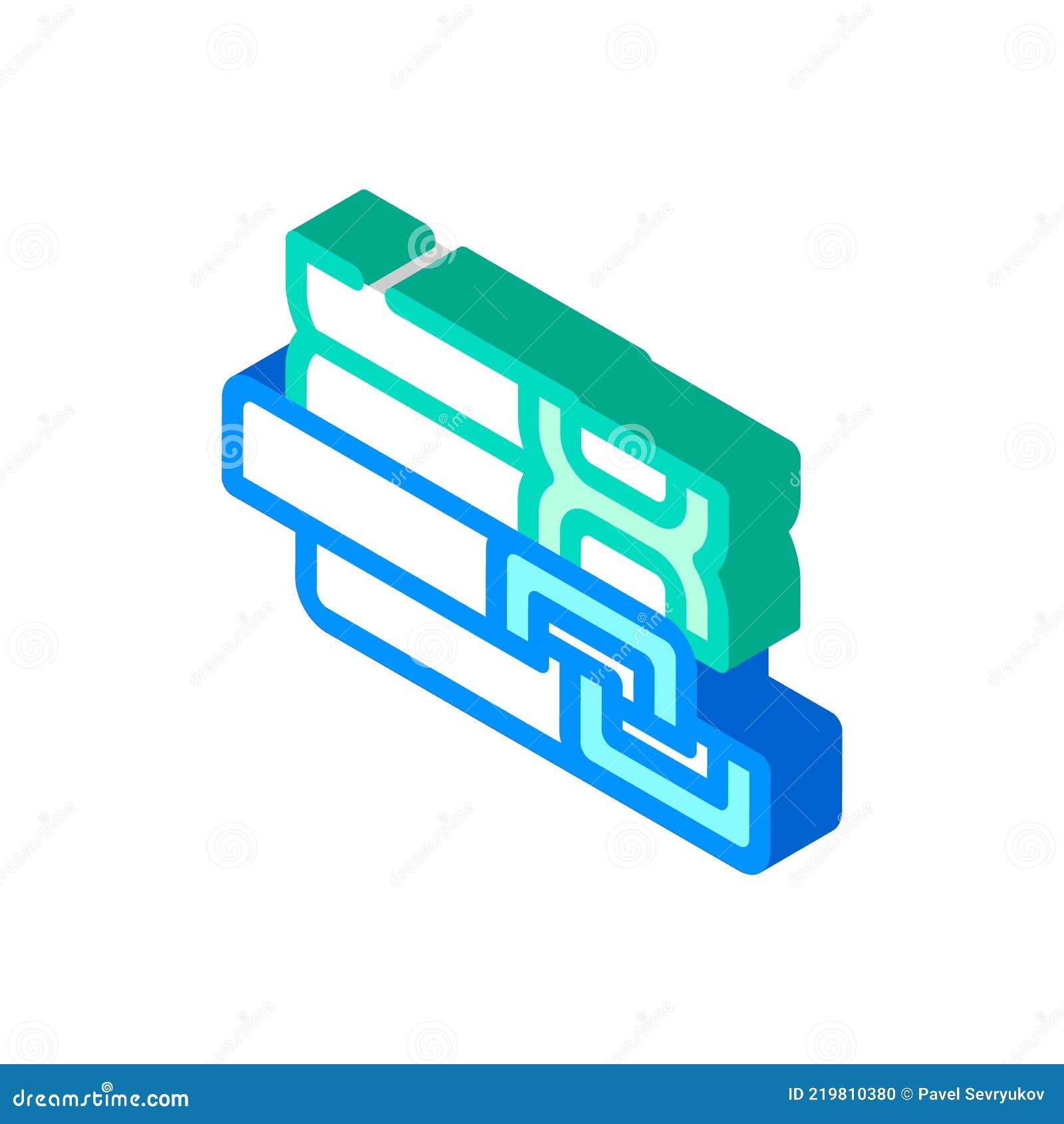 Support Structures, Beams and Channels Building Material Isometric Icon ...
