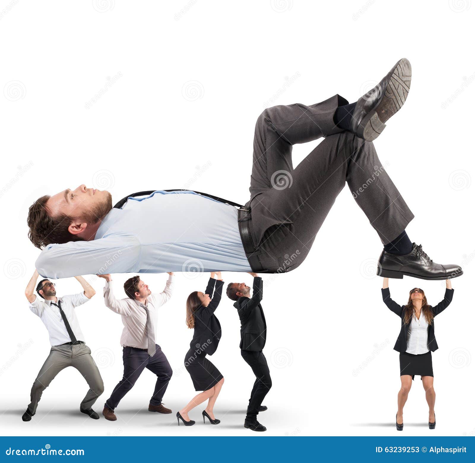 Support of team effort stock image. Image of businessperson - 63239253