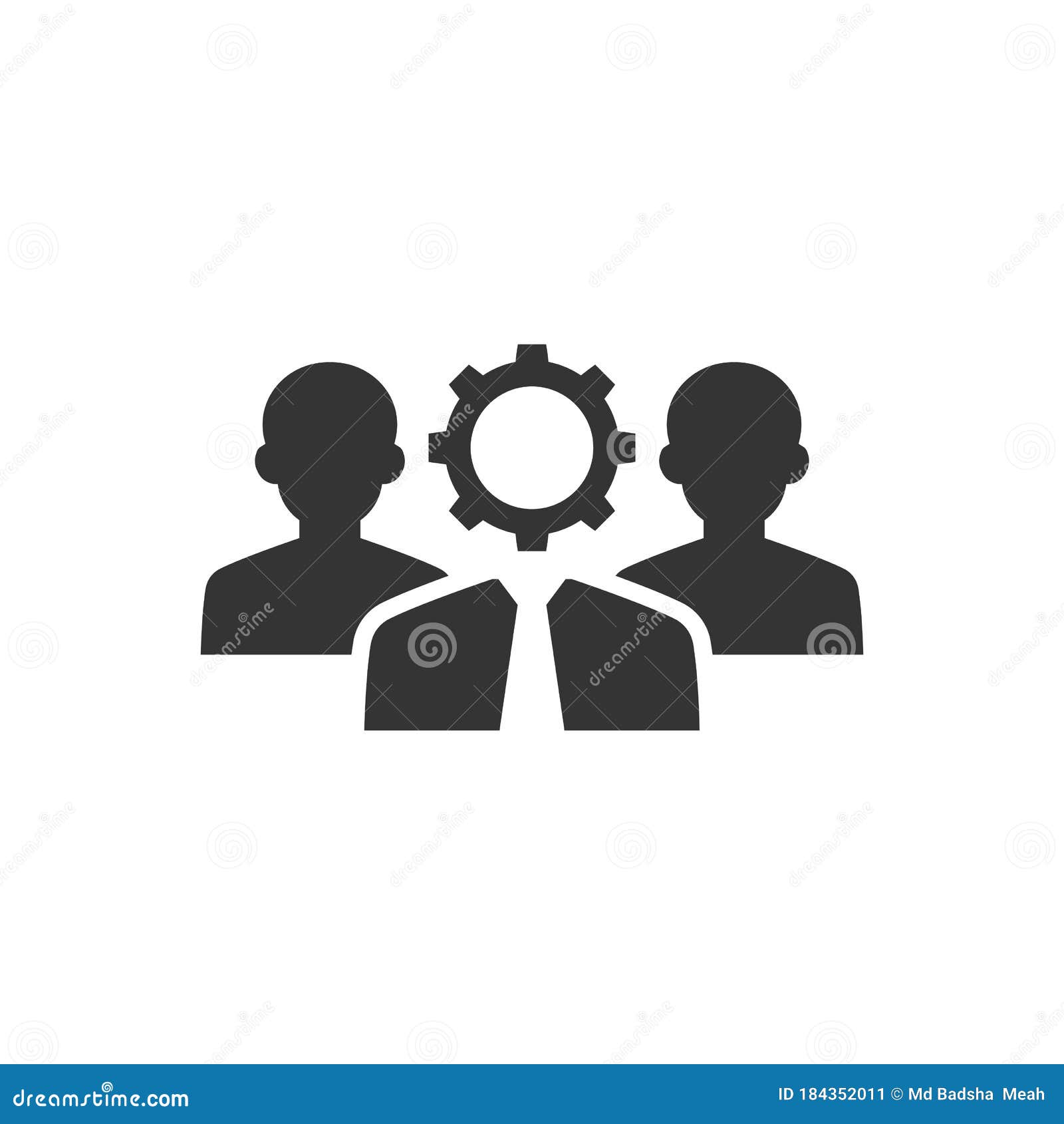 Support Team Icon stock vector. Illustration of management - 184352011