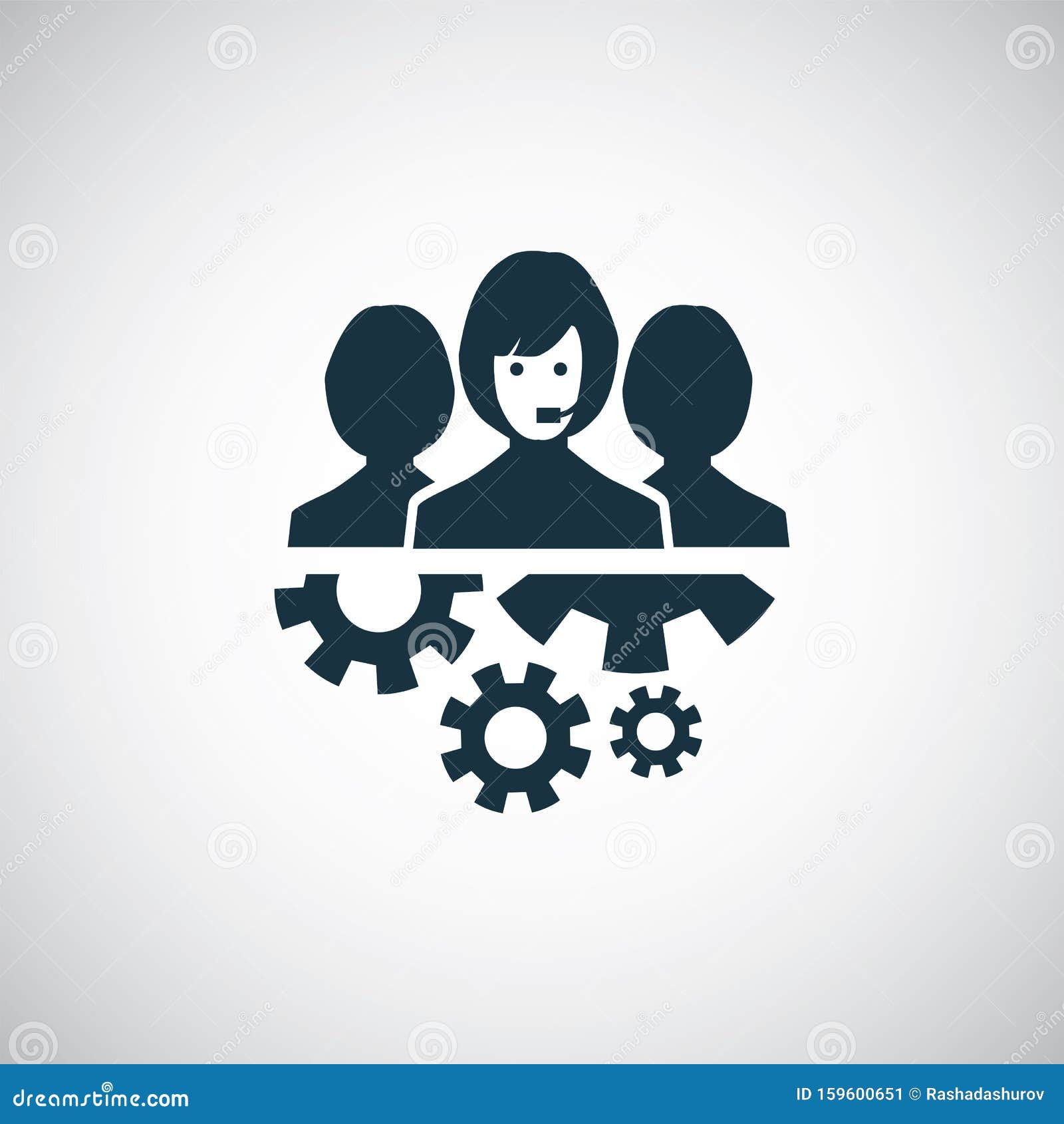 Support Team Icon. for Web and Stock Vector - Illustration of design ...