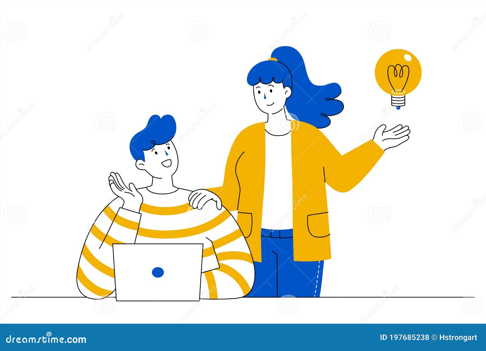 Support and teamwork stock vector. Illustration of teamwork - 197685238