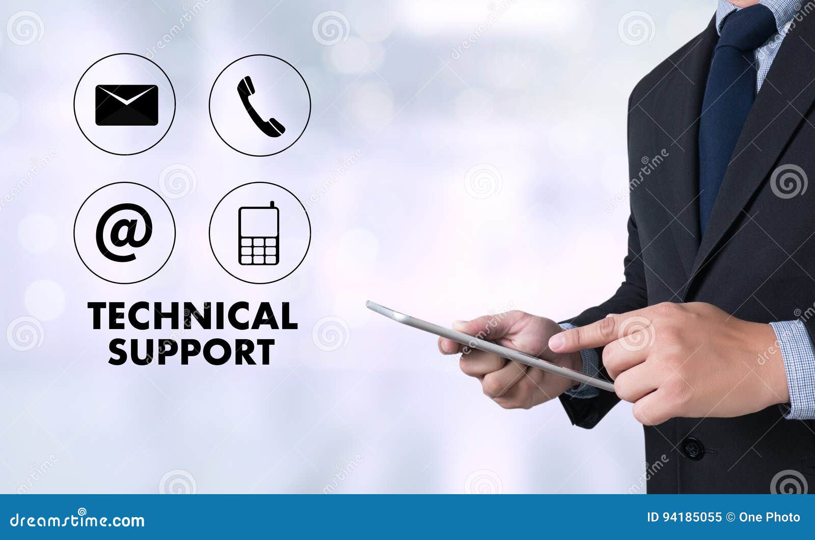 SUPPORT Technology and Internet and Networking Businessman Team Stock ...