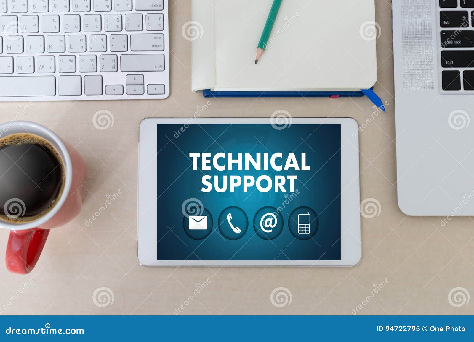 SUPPORT Technology and Internet and Networking Businessman Team Stock ...