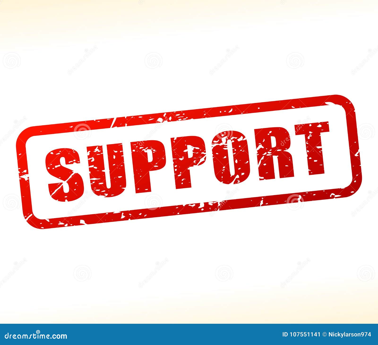 Support text stamp stock vector. Illustration of mark - 107551141