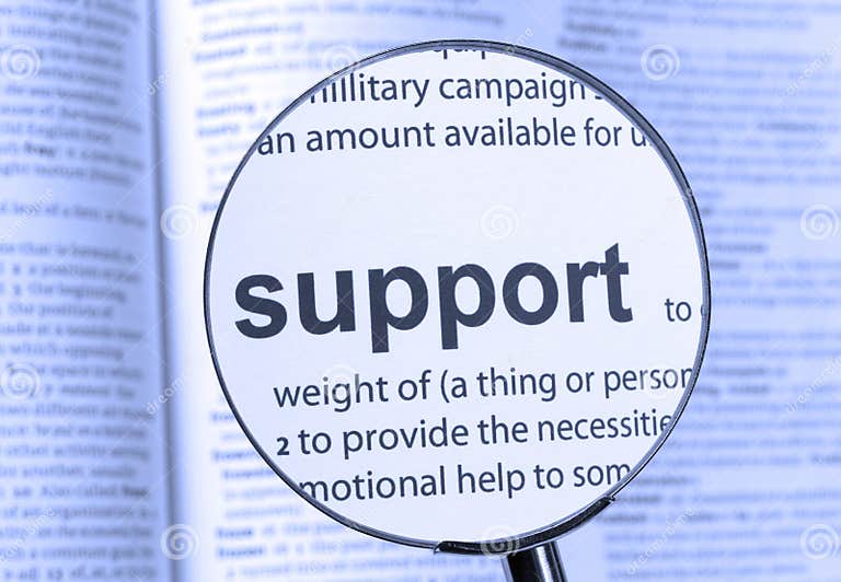 Support stock photo. Image of person, dictionary, word - 45091728