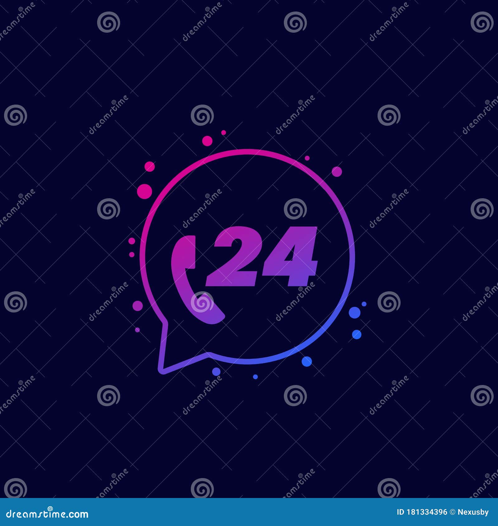 24 support, vector stock vector. Illustration of online - 181334396