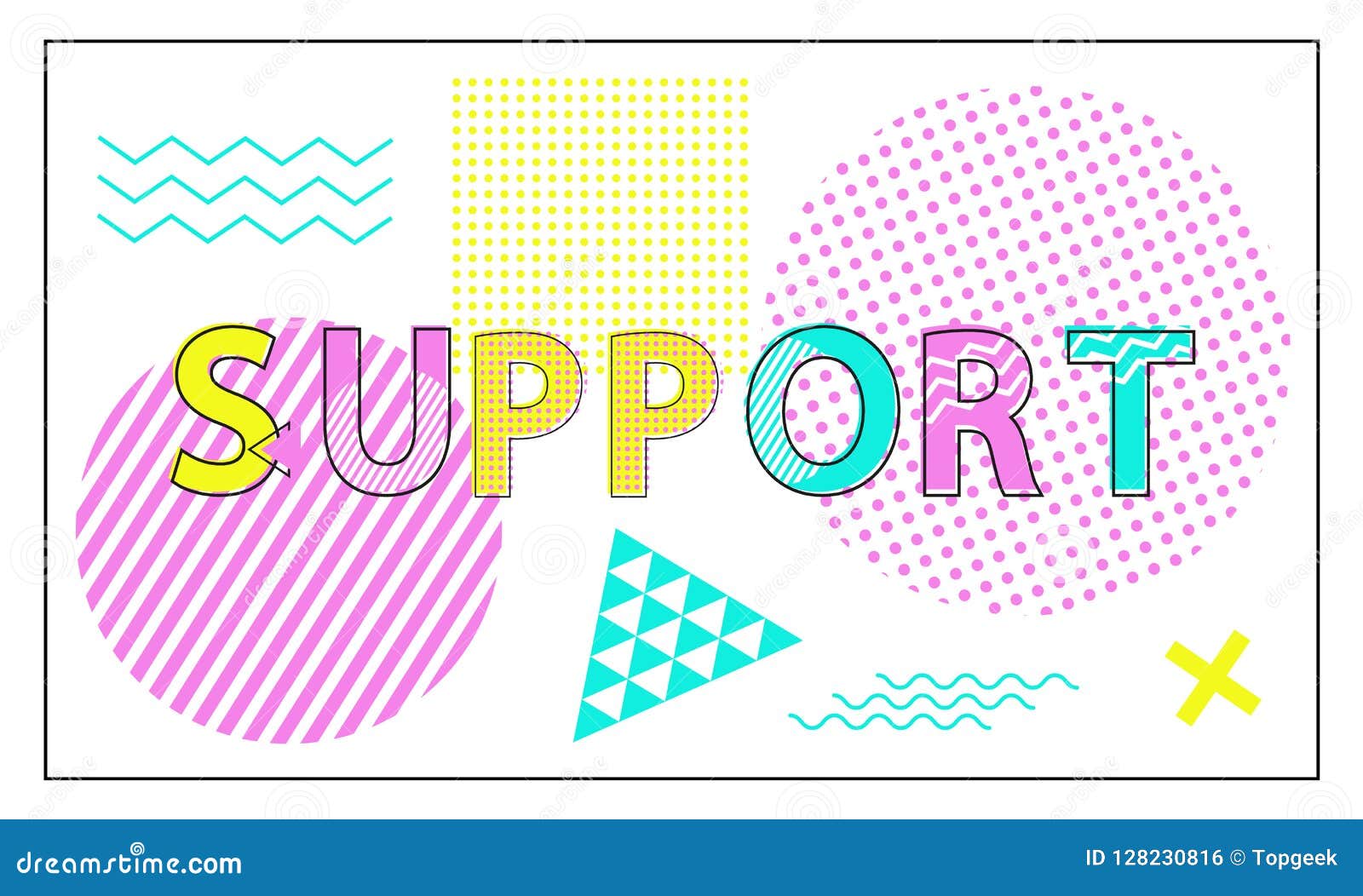 Support Vector Card Isolated on White Background Stock Vector ...