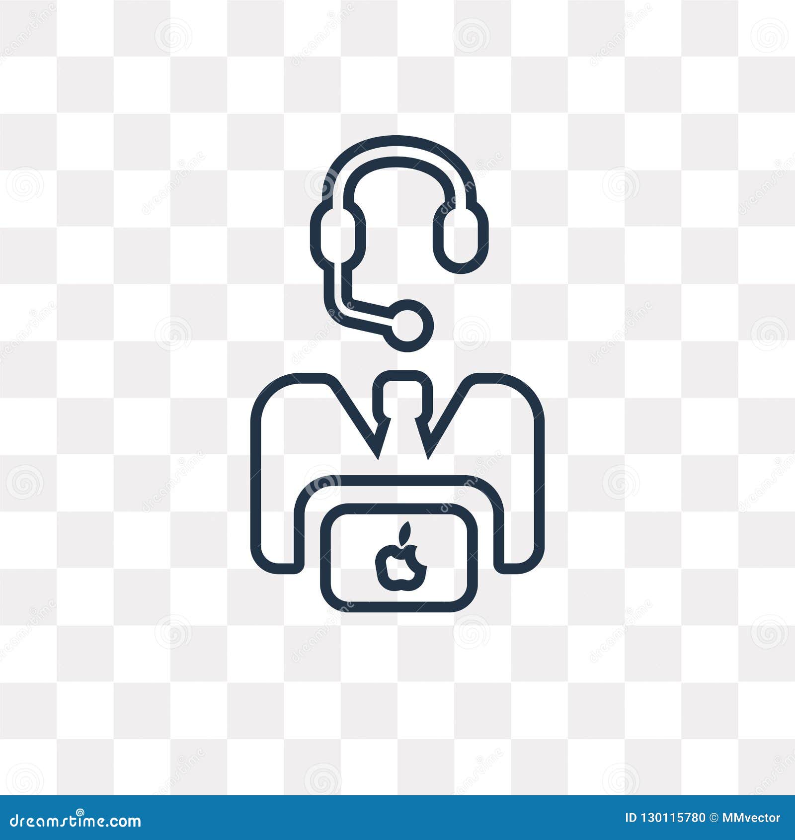 Support Vector Icon Isolated on Transparent Background, Linear S Stock ...