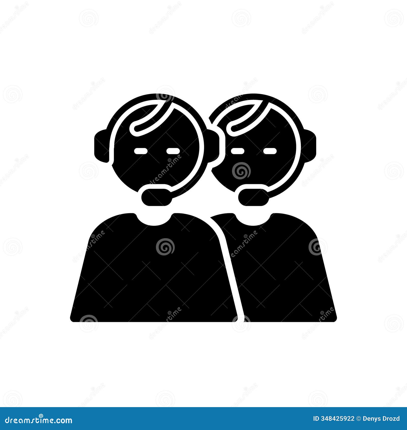 Support Vector Icon. Online Help Illustration Sign. Operator Symbol or ...