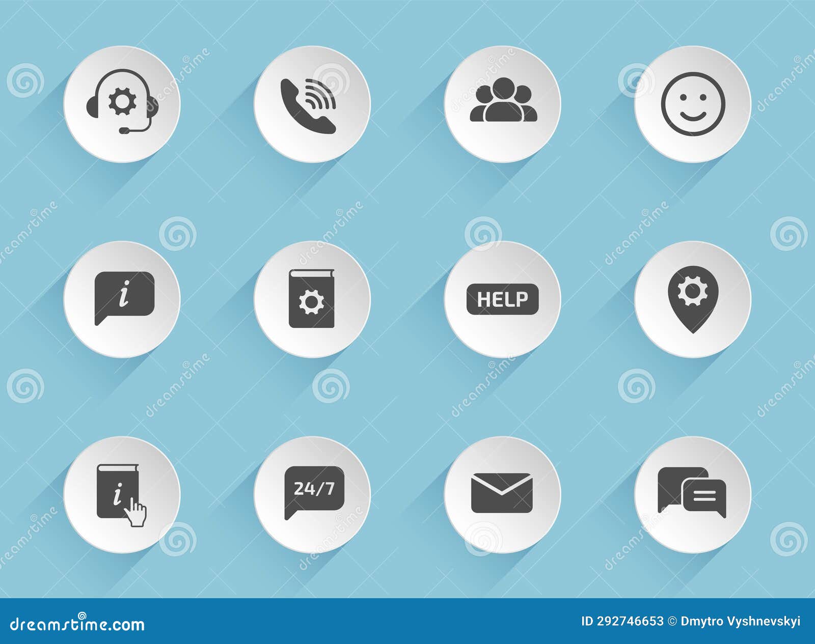 Support vector icons stock vector. Illustration of online - 292746653