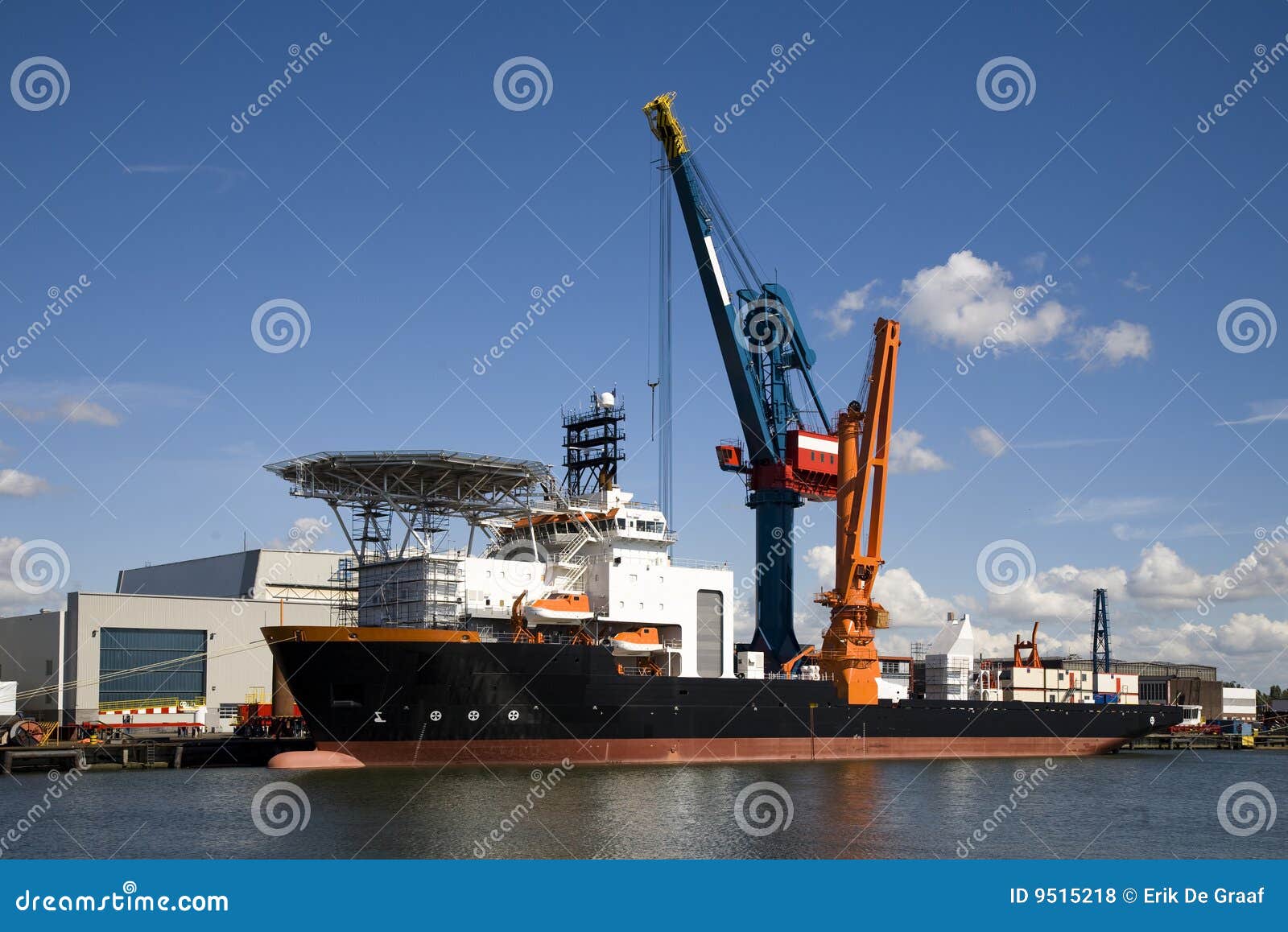 Support vessel stock photo. Image of ocean, harbor, docked - 9515218
