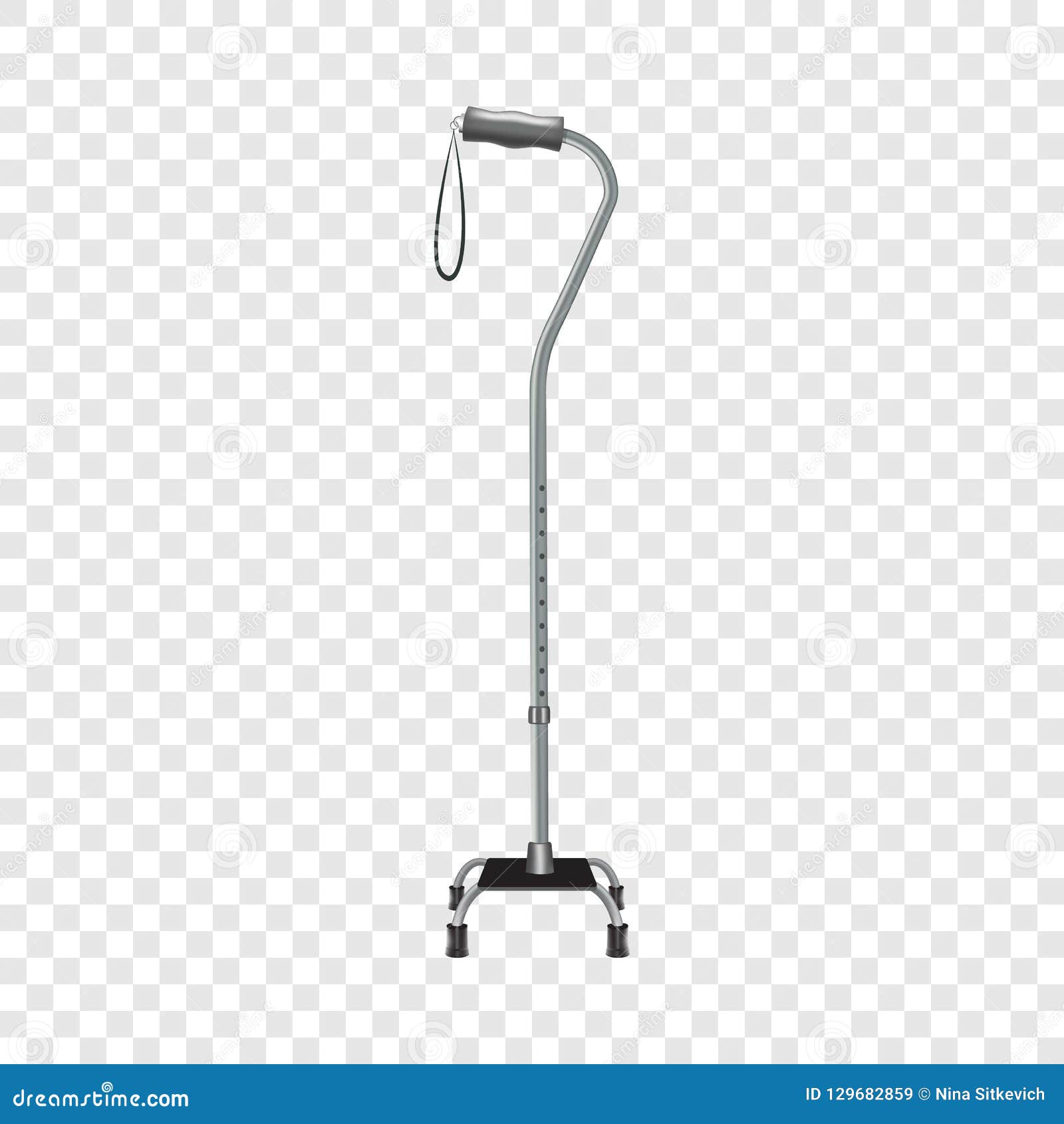 Support Walking Stick Icon, Realistic Style Stock Vector - Illustration ...