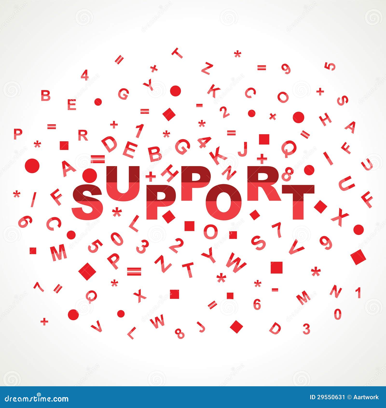 Support Word On Red Arrow Royalty-Free Stock Photography ...