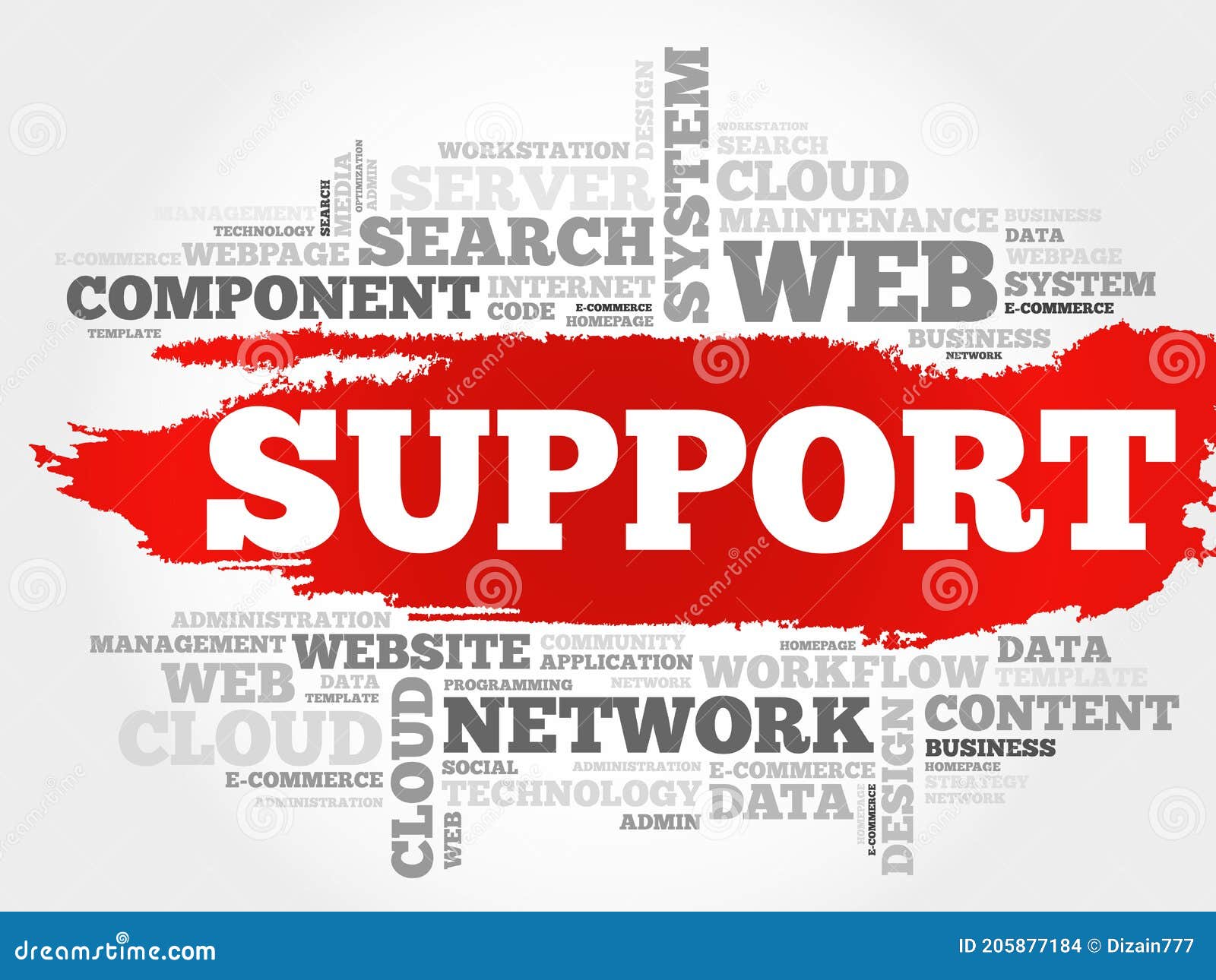 Support word cloud stock illustration. Illustration of financial ...
