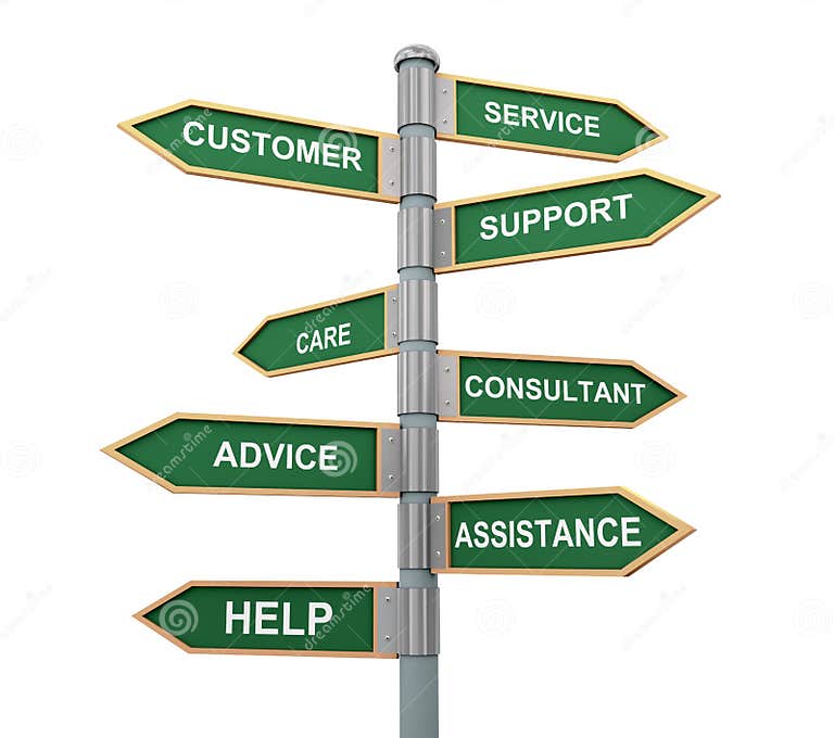 Support words road sign stock illustration. Illustration of concept ...