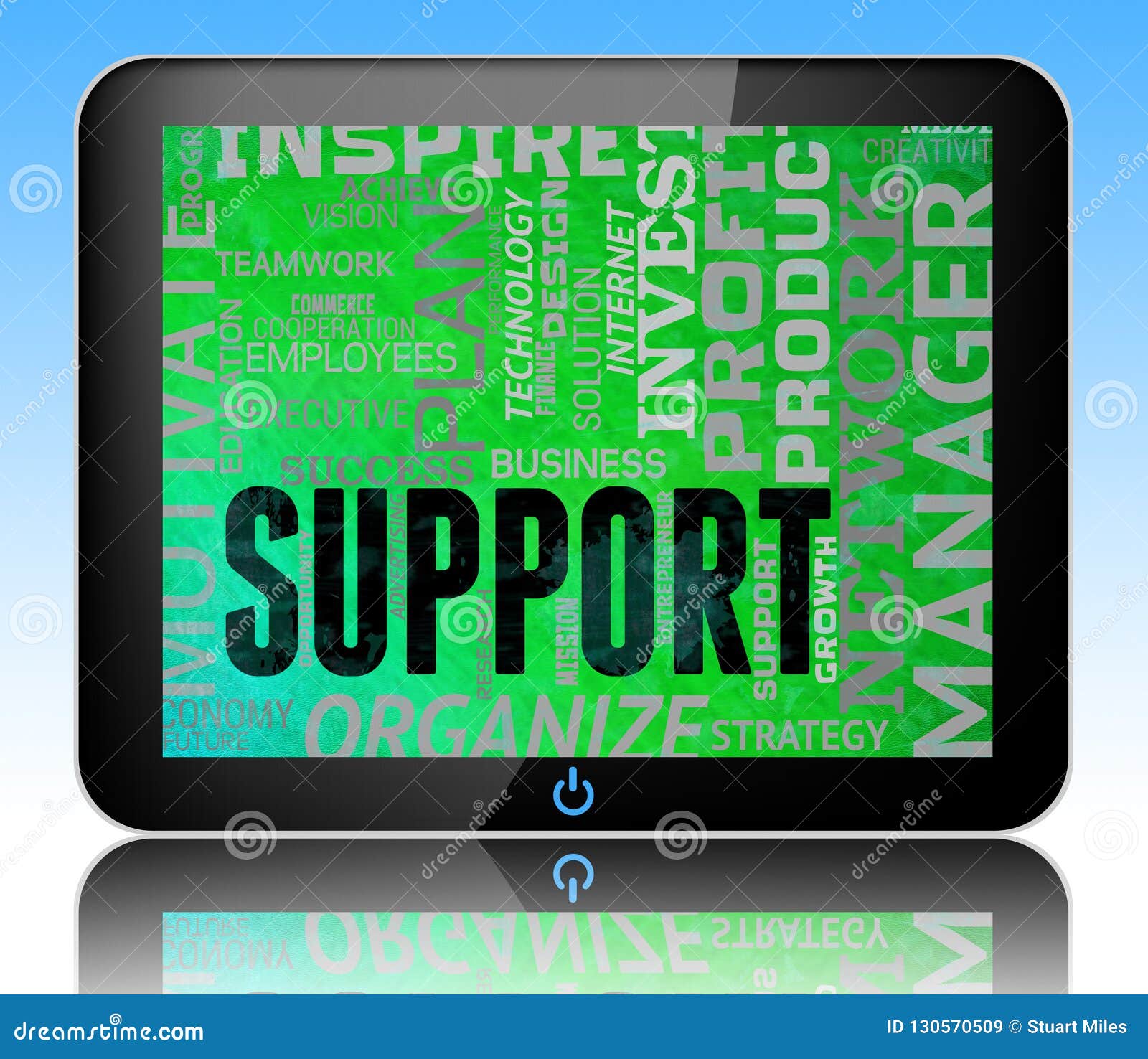 Support Words Indicate Help Support 3d Illustration Stock Illustration ...