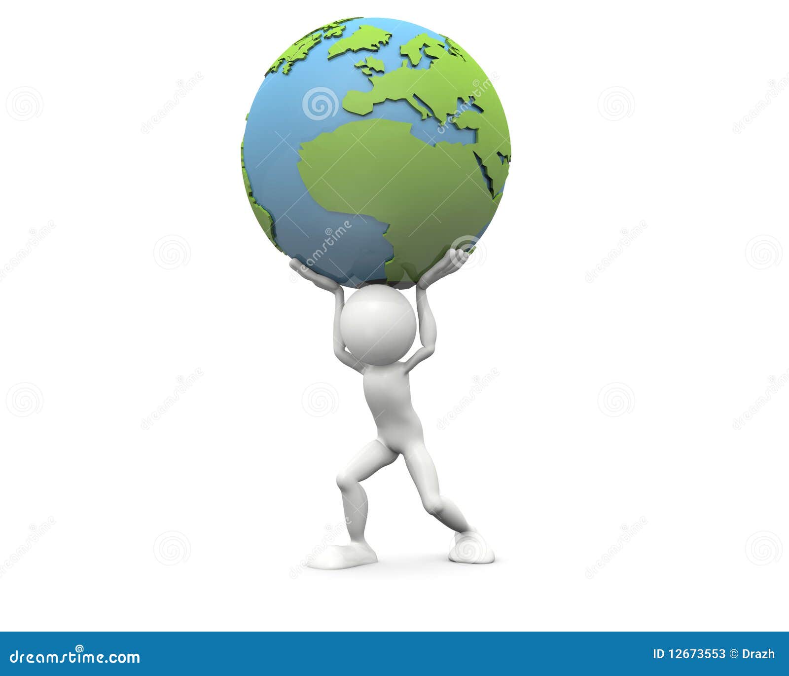 Support the world stock illustration. Illustration of sphere - 12673553