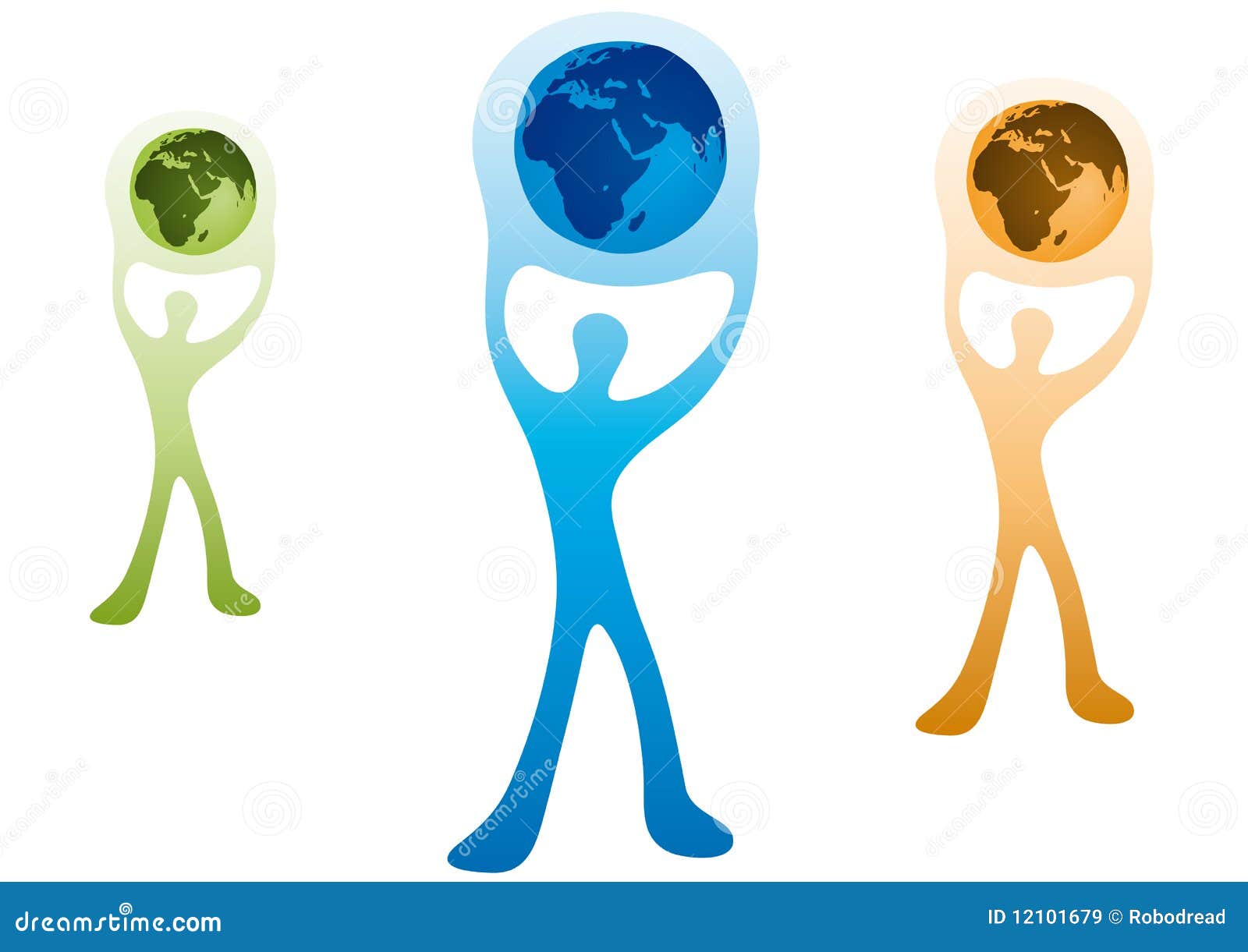 We Support the World (vector) Stock Vector - Illustration of person ...