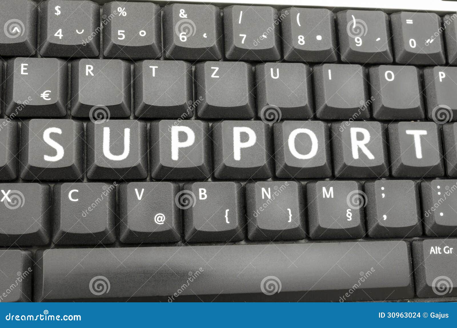 Support Written on Keyboard Stock Photo - Image of keyboard, technical ...
