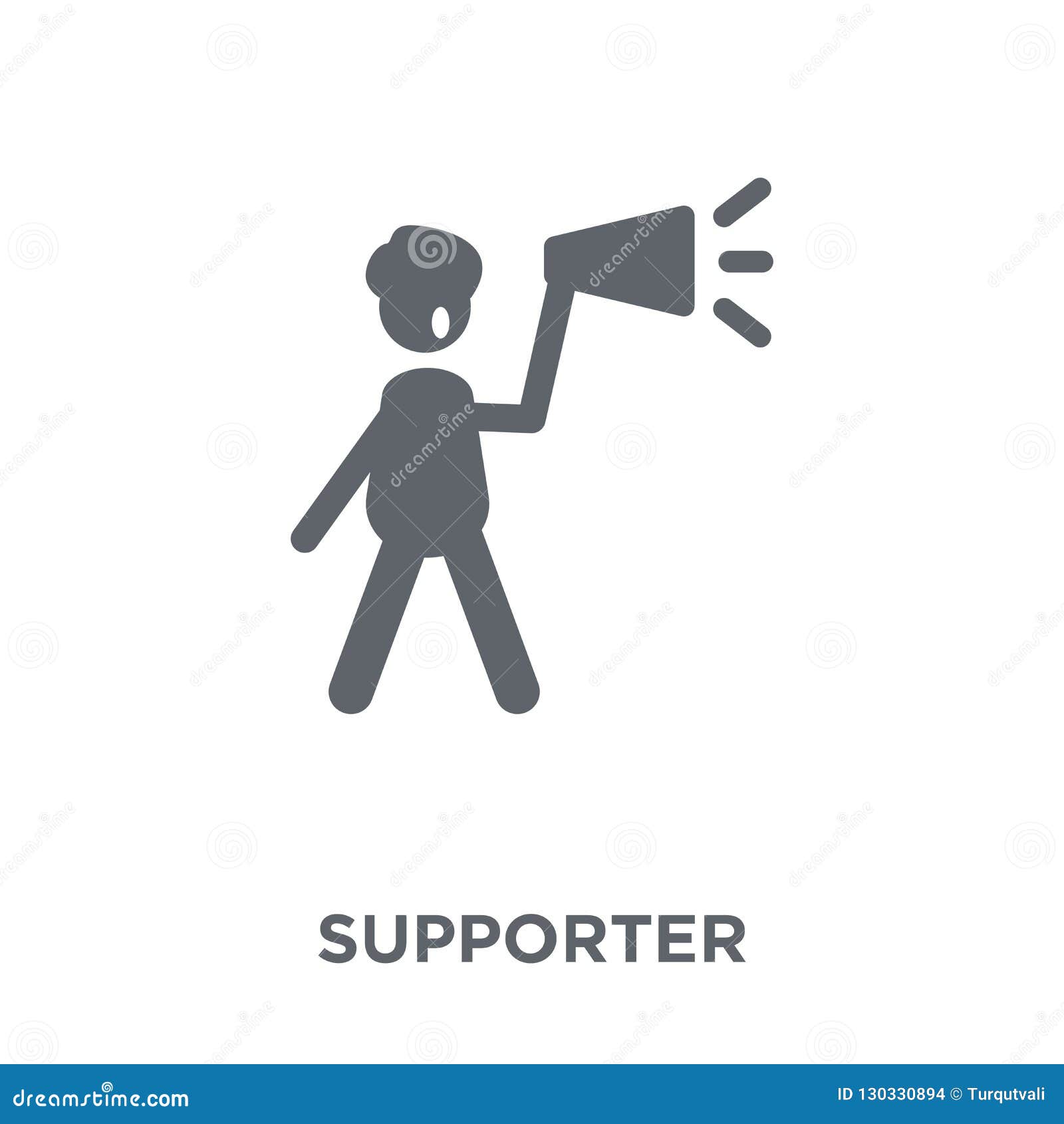 Supporter Icon from Political Collection. Stock Vector - Illustration ...