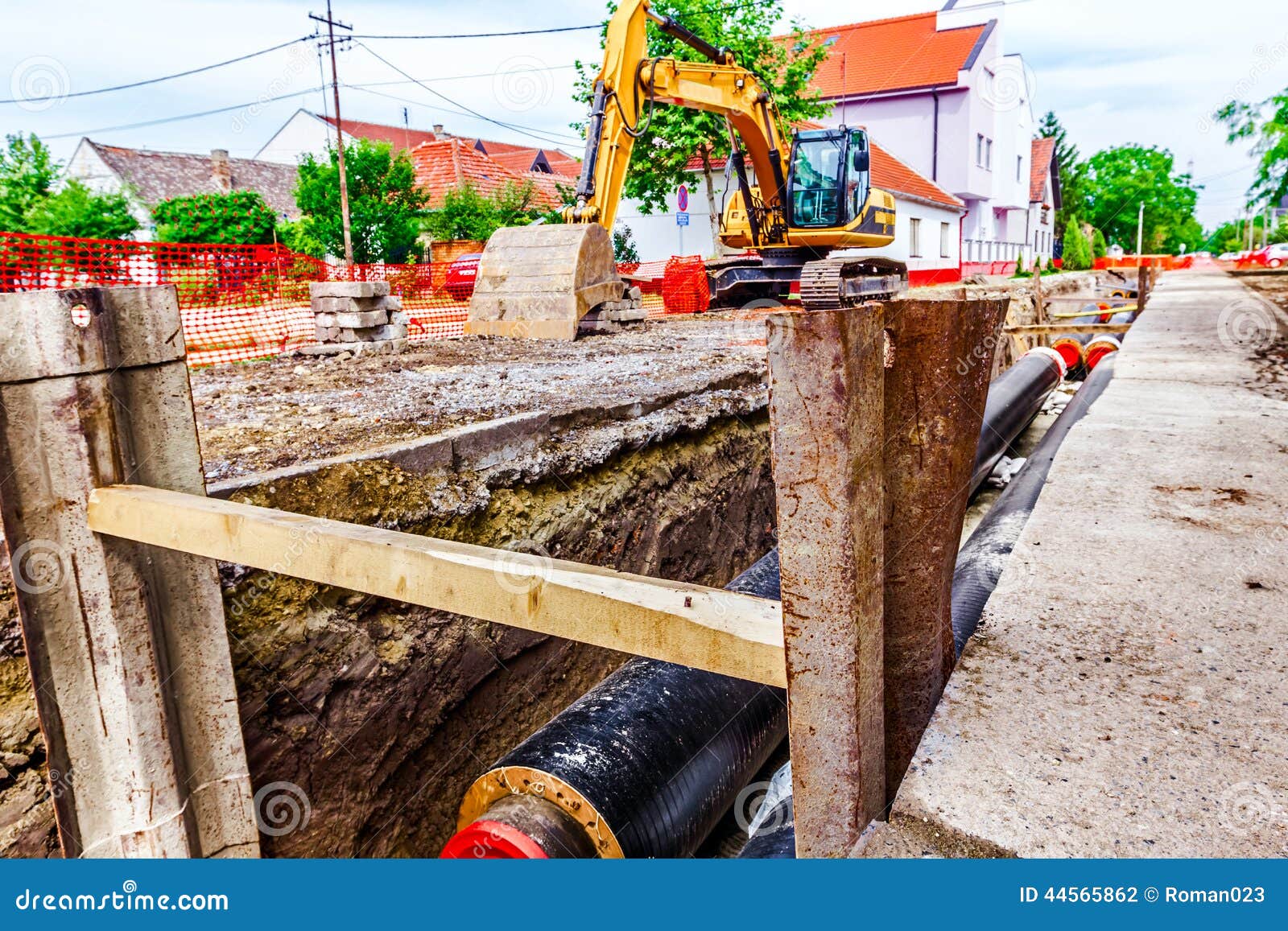 Supporter for trench stock photo. Image of safety, road - 44565862