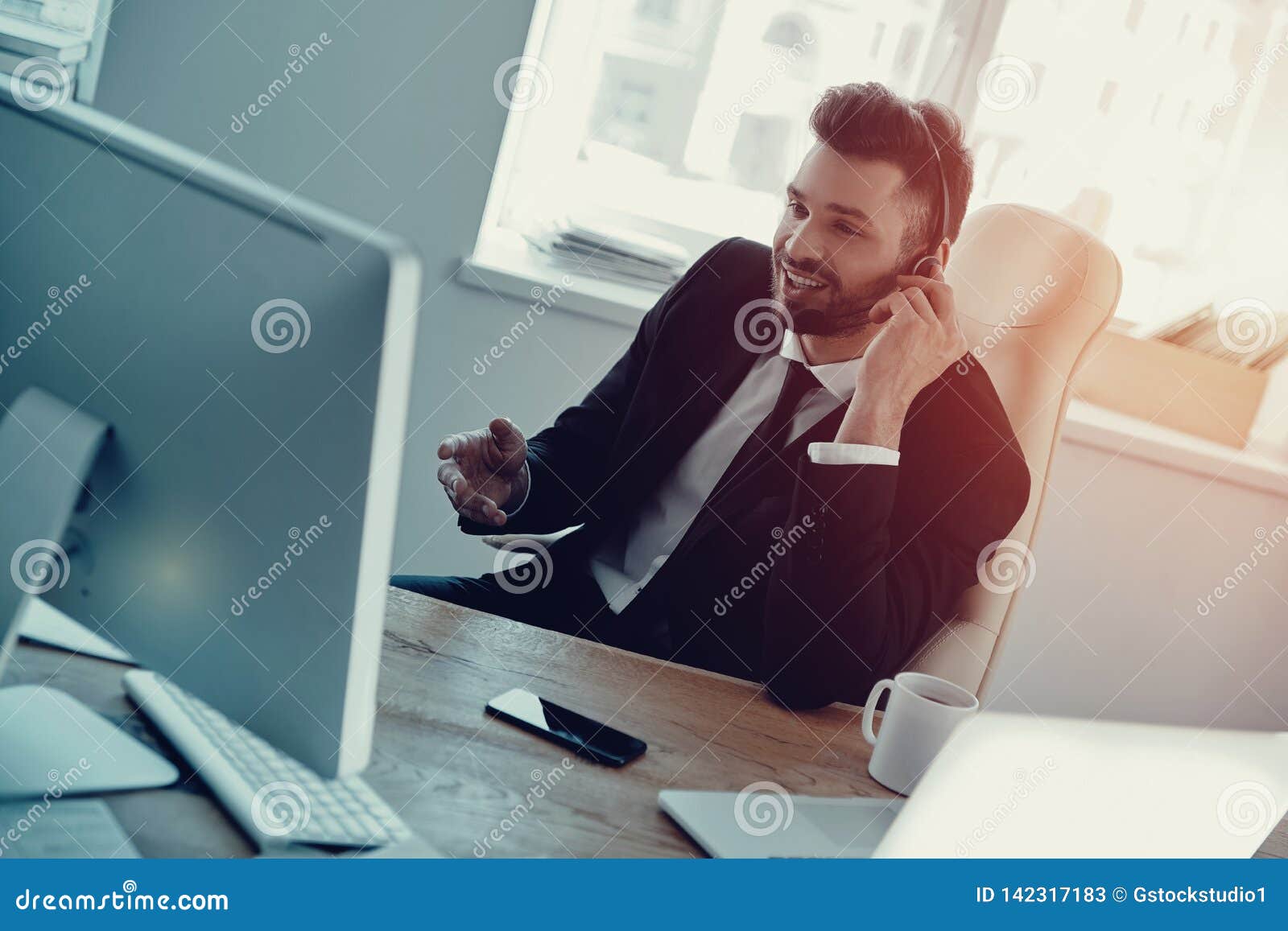 Supporting clients. stock image. Image of necktie, collar - 142317183