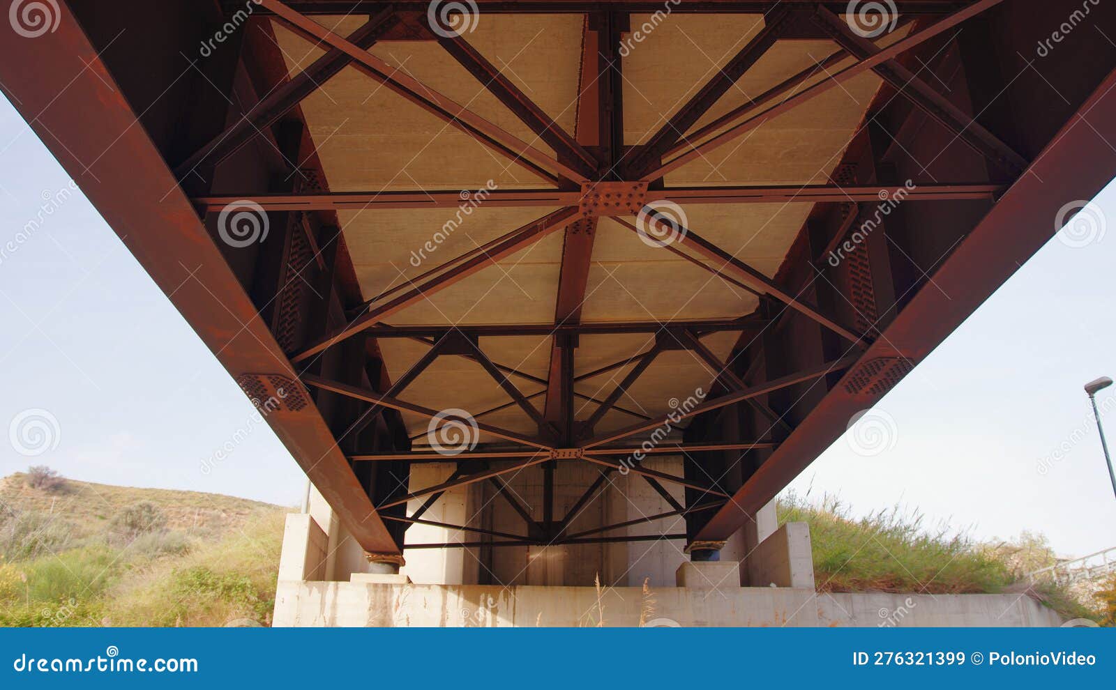 Supporting Engineering Structure of a Road Viaduct Stock Image - Image ...