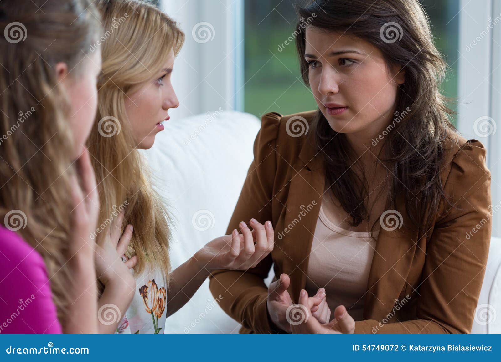 Supporting girl friends stock photo. Image of meeting - 54749072