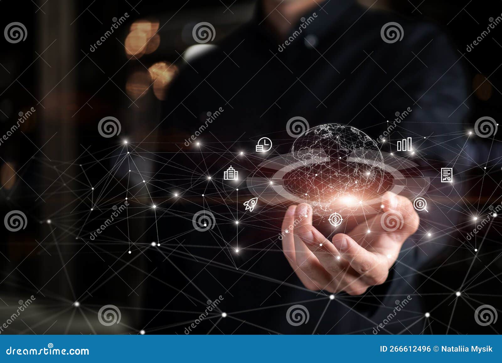 Supporting Global Strategy in Business Stock Photo - Image of manages ...
