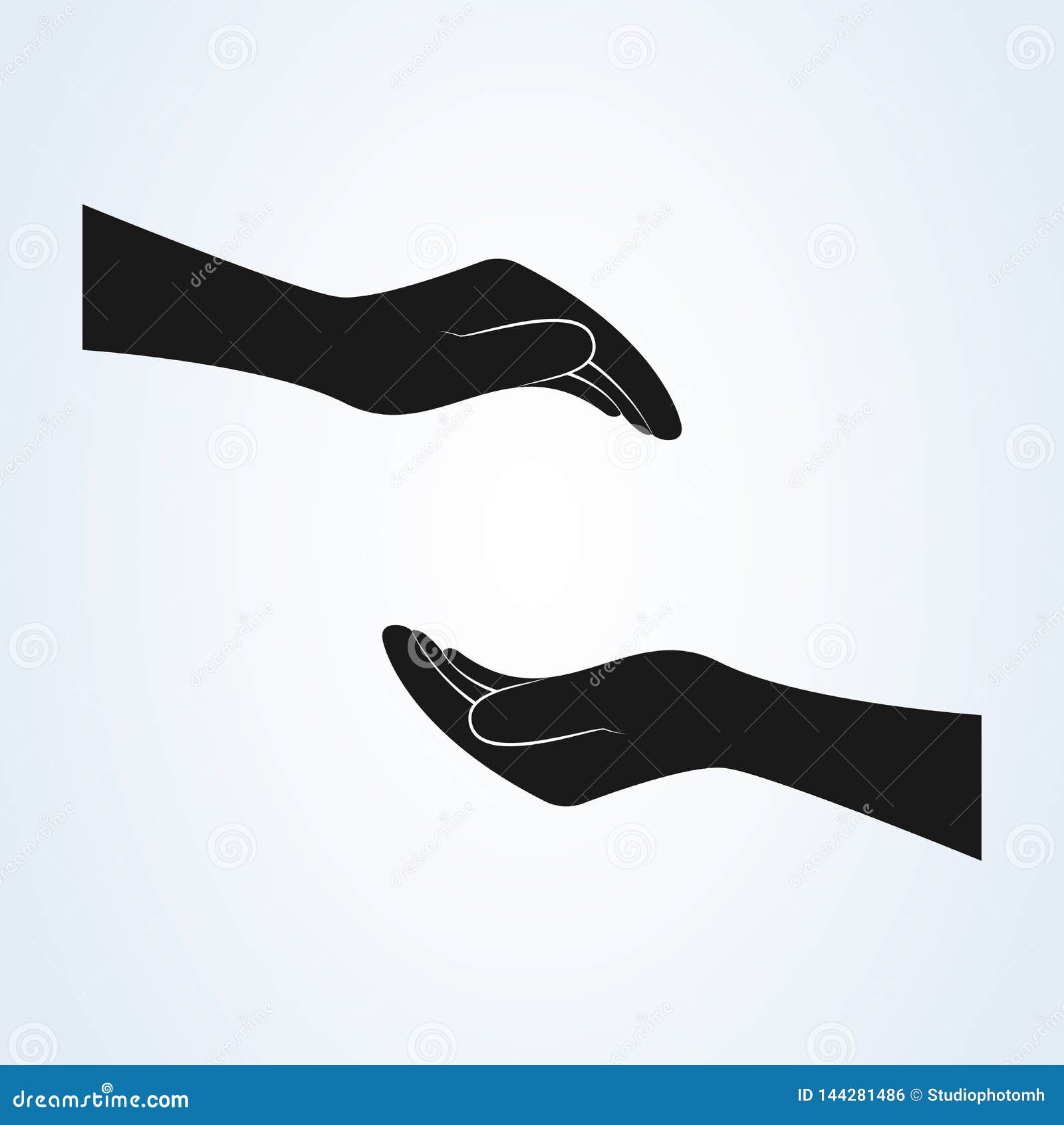 Supporting Hands Illustration. Vector Protecting Hands Icon Stock ... Supporting Hands Illustration. Vector Protecting Hands Icon Stock ...