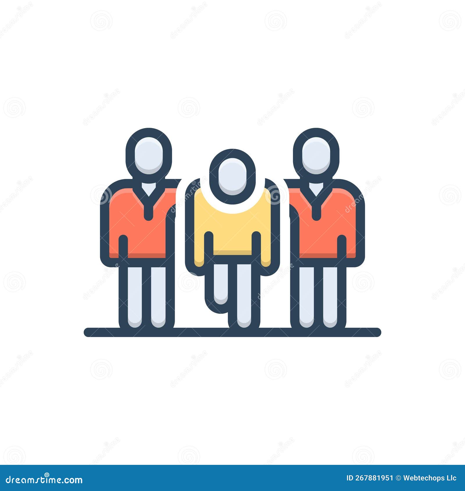Color Illustration Icon for Supporting, Group and People Stock Vector ...