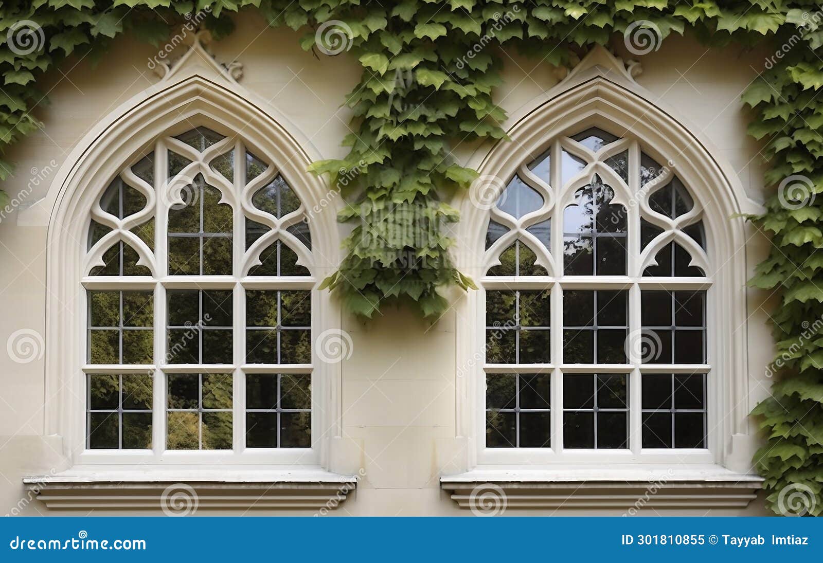 Supporting Wall: Oriel Windows Design on Generative Ai. Stock ...