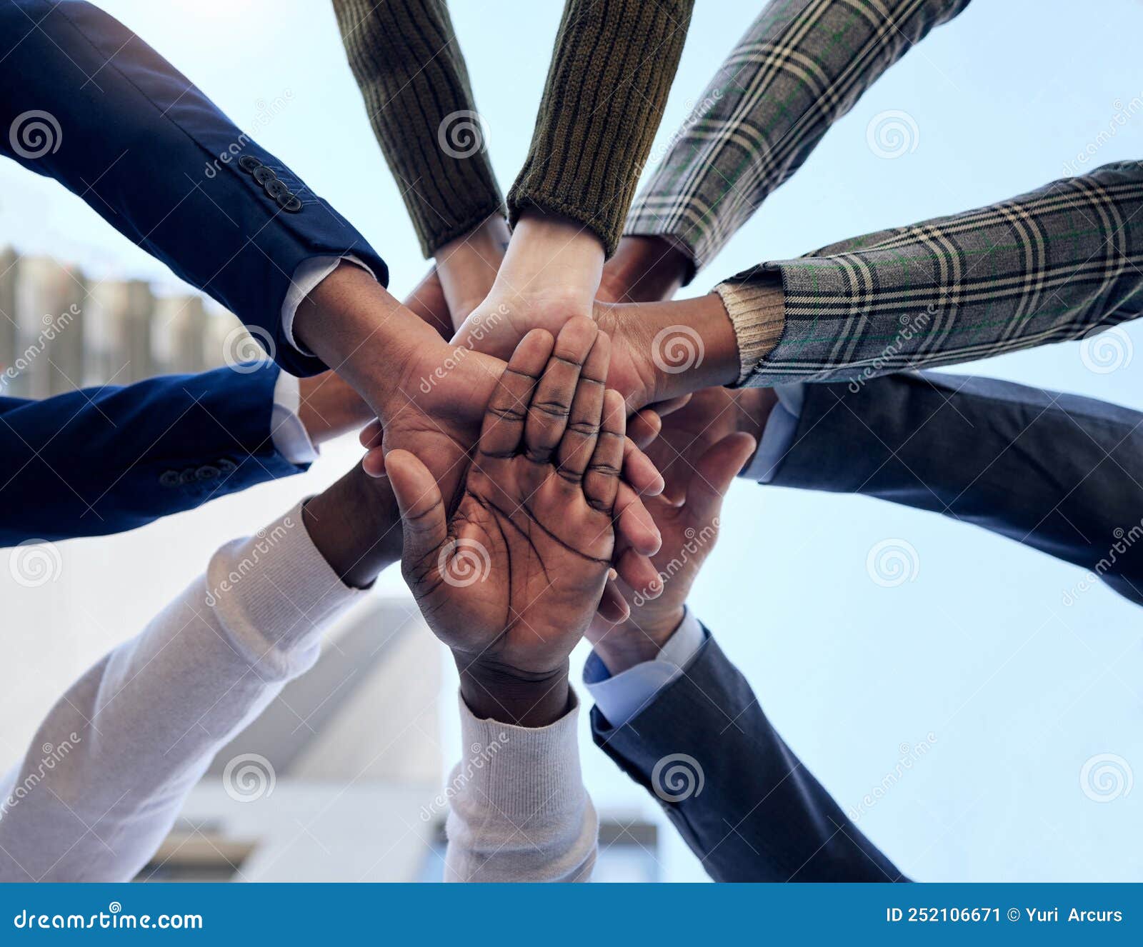 A Supportive Team is the Best Team. a Group of Unrecognizable ...