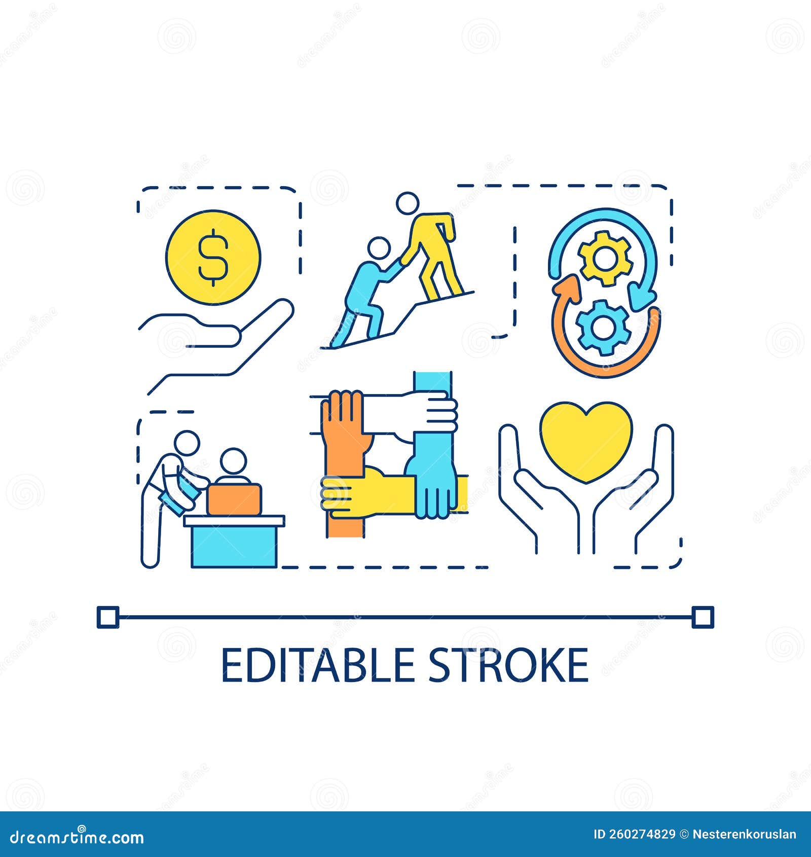 Supportive Work Environment Concept Icon Stock Vector - Illustration of ... Supportive Work Environment Concept Icon Stock Vector - Illustration of ...