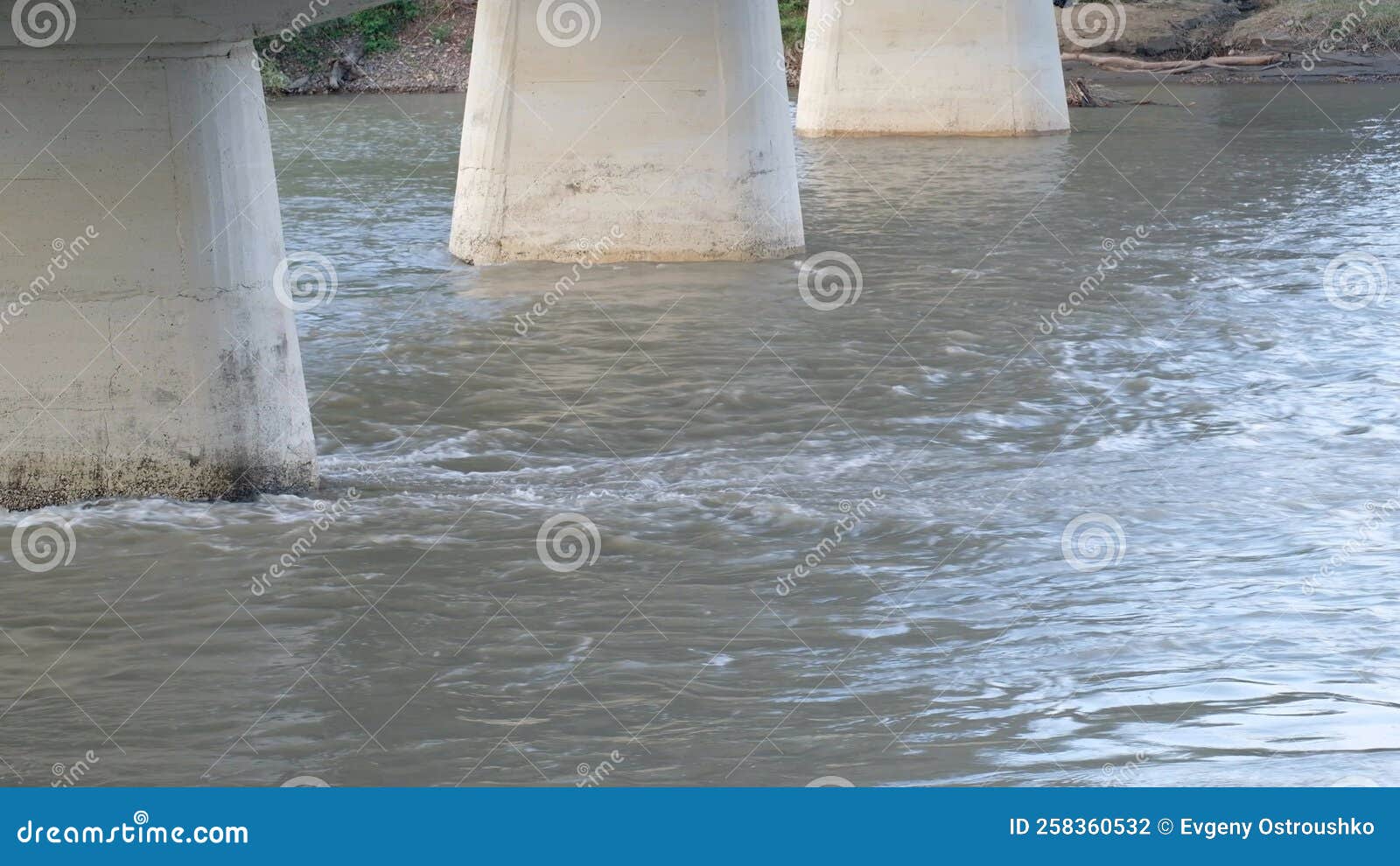 Supports of the bridge stock footage. Video of envelope - 258360532