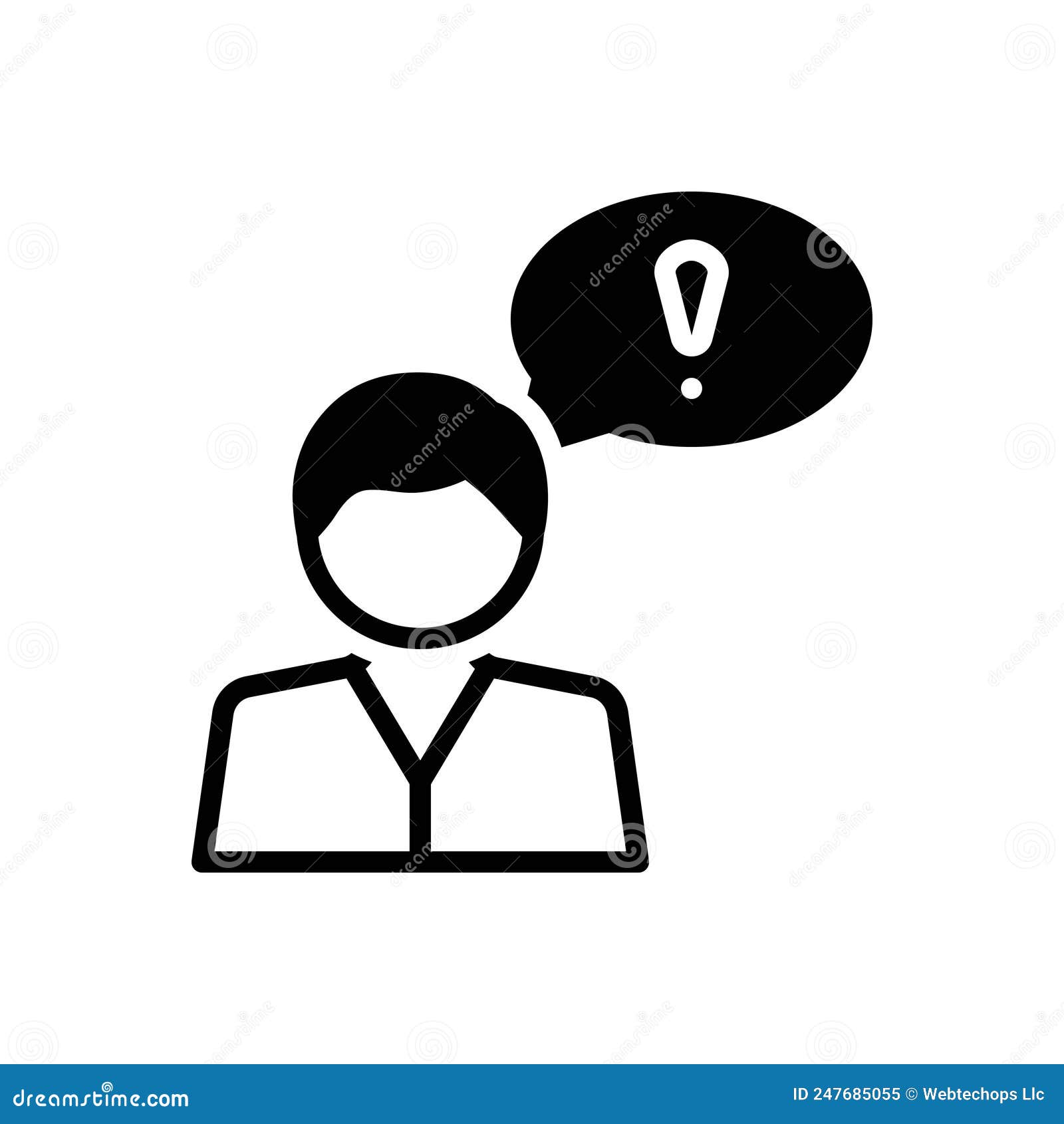 Black Solid Icon for Suppose, Believe and Consider Stock Vector ...